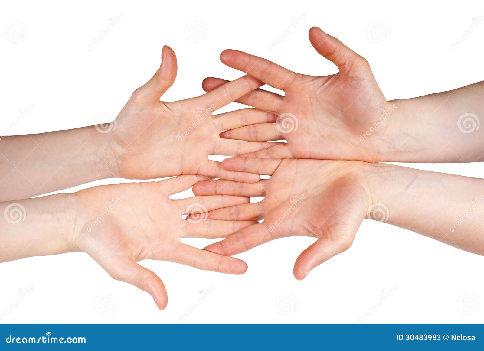 Four hands stock image. Image of handclap, helping, handshake - 30483983