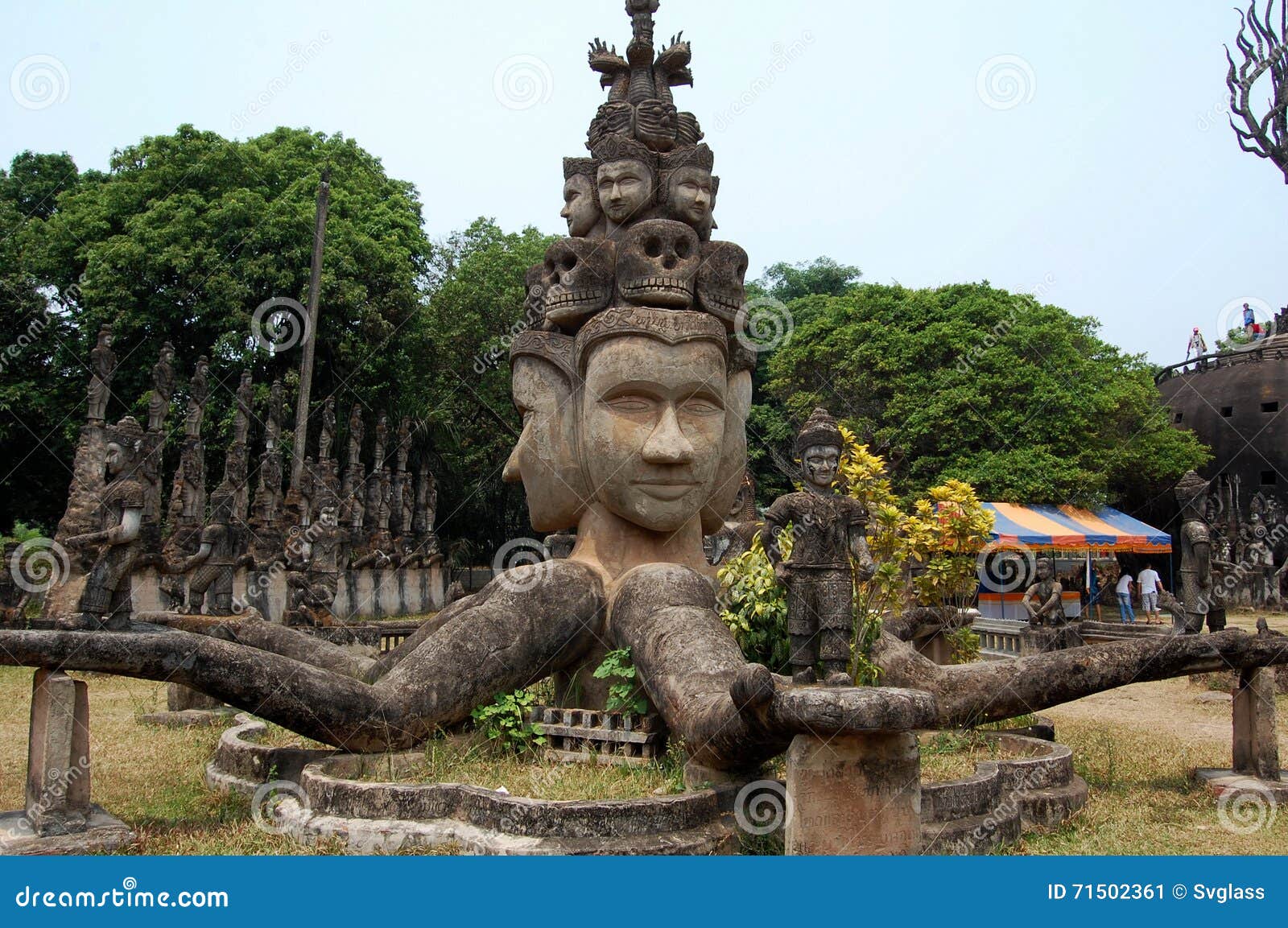 Four Headed Elephant Statue Stock Image | CartoonDealer.com #24492667