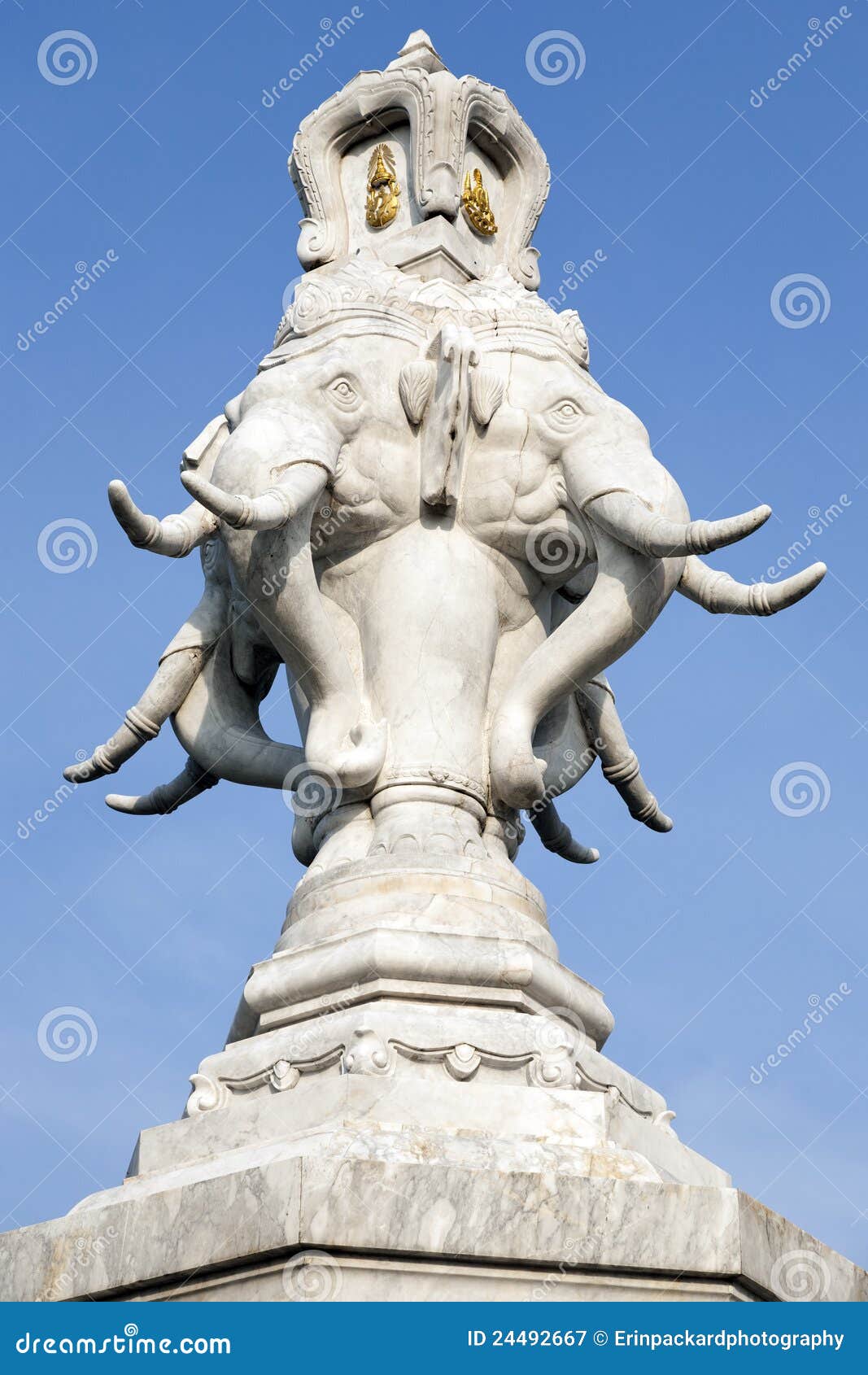 Four Headed Elephant Statue Stock Image | CartoonDealer.com #24492667