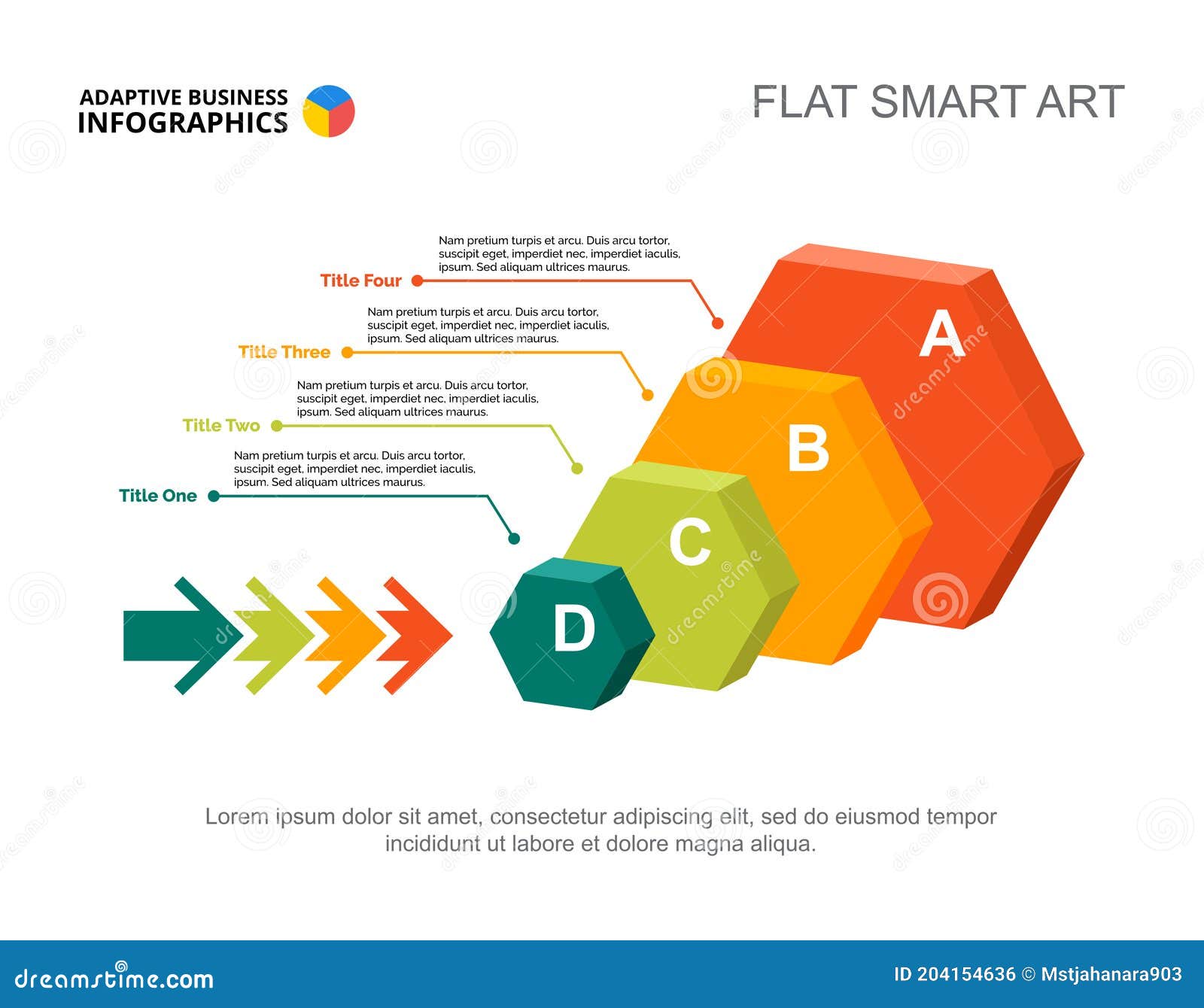 Four Hexagon Infographic Design Stock Vector - Illustration of ...