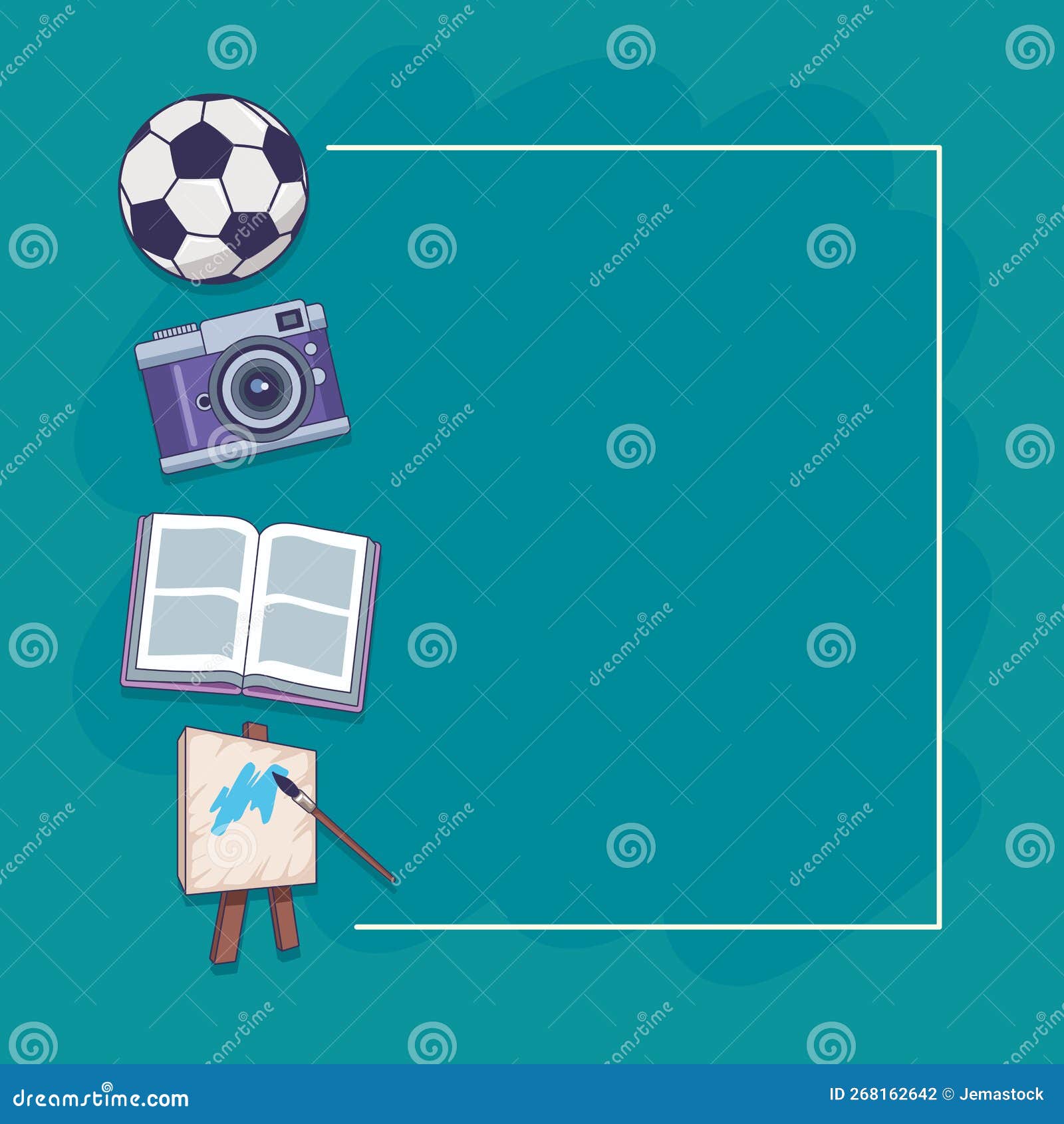 Hobbies Icons, Line Symbols, Web Signs, Vector Set, Isolated ...