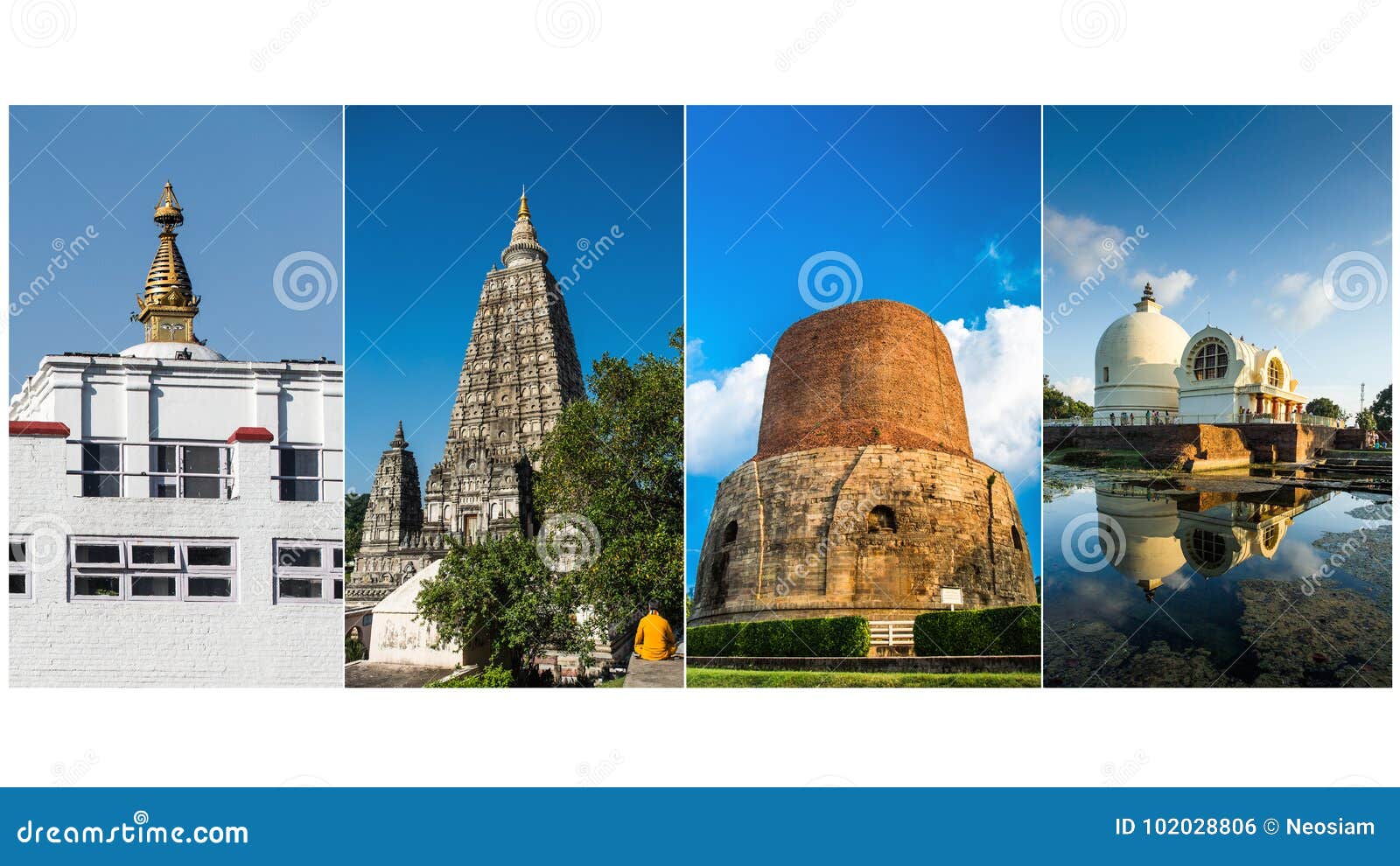 The Four Holy Places of Buddhism Editorial Photo - Image of ...
