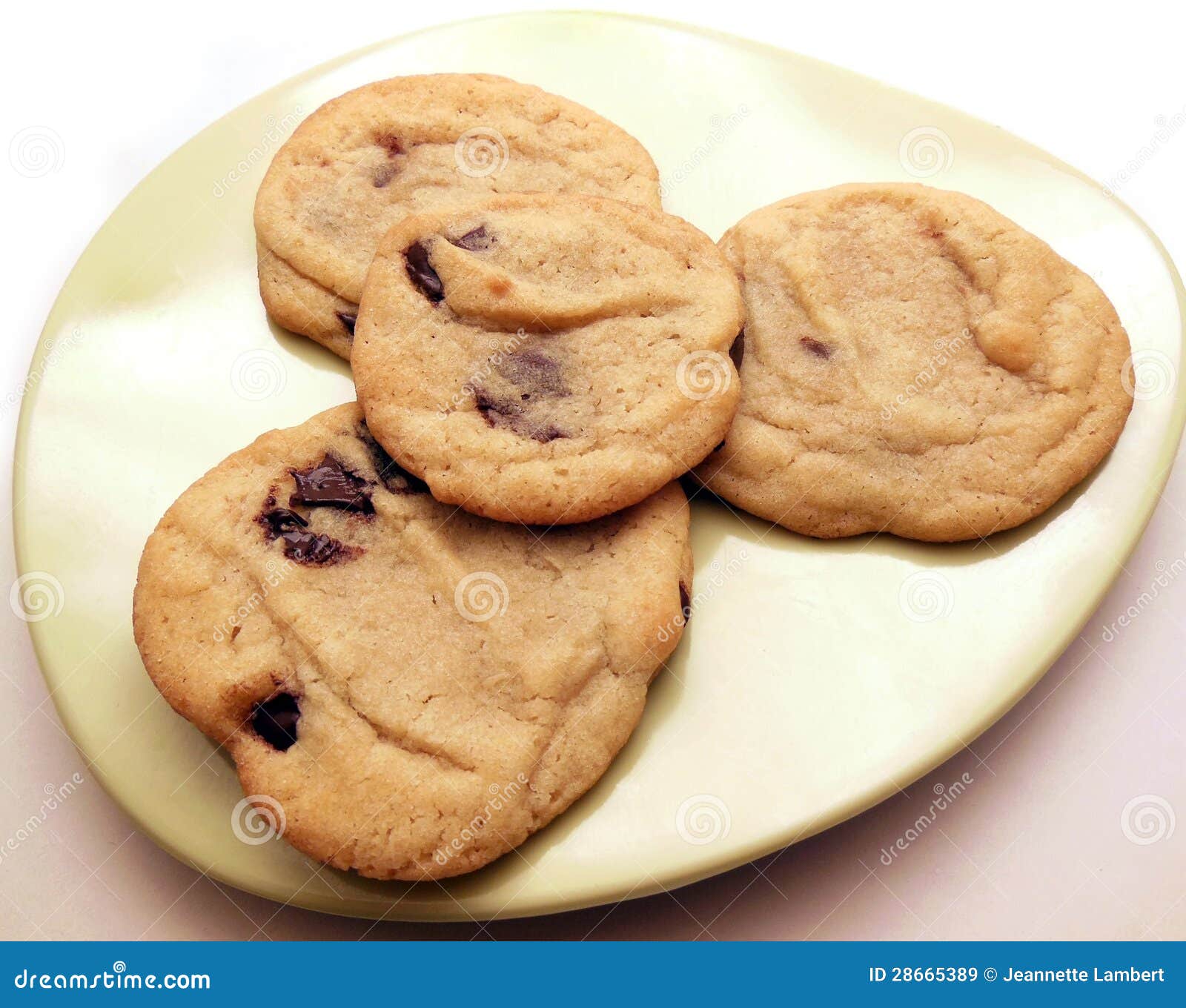 Four homemade cookies stock image. Image of snack, sweet - 28665389