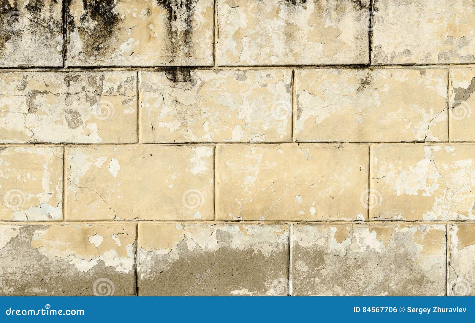 The Four Horizontal Rows of Ragged Gray Bricks Stock Photo - Image of ...
