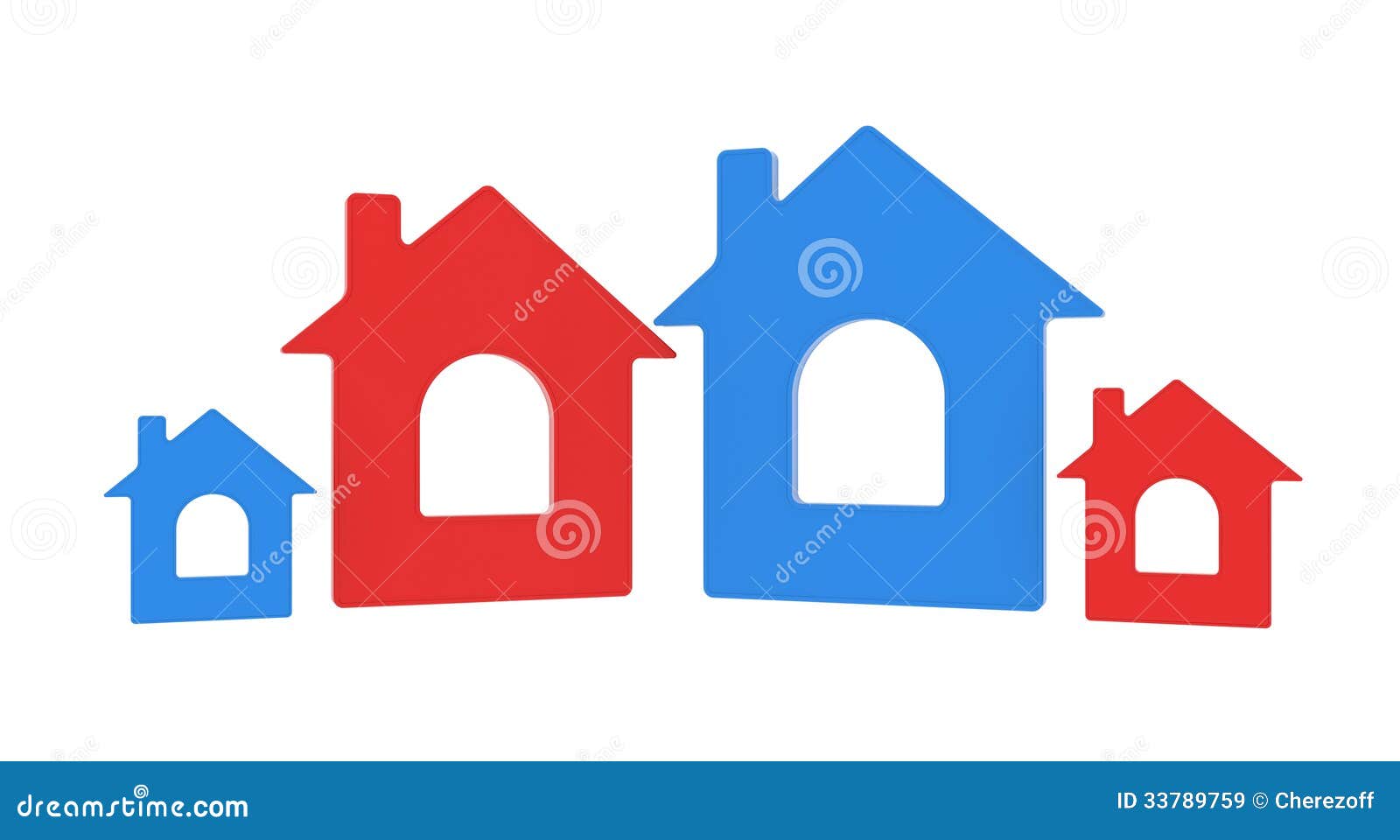 Four house icon stock illustration. Illustration of built - 33789759