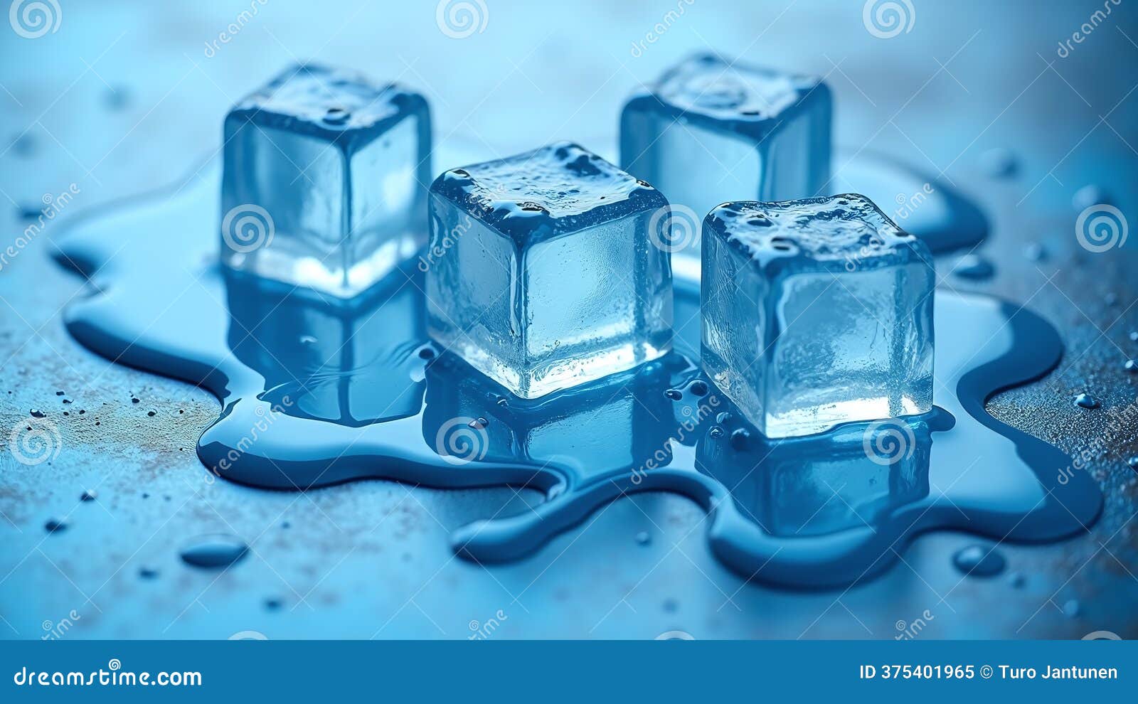 Ice Cubes Melting In Water Stock Photo | CartoonDealer.com #327737760