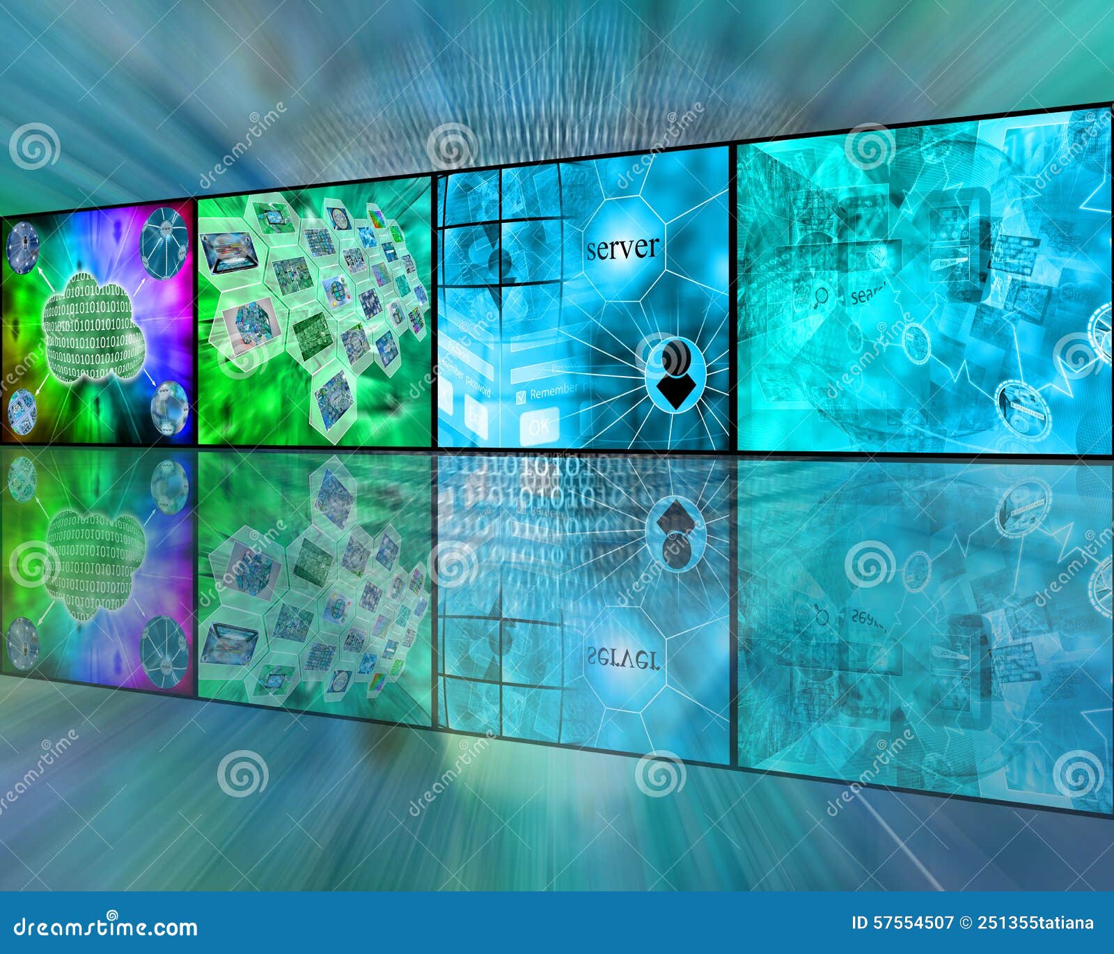 Four images stock image. Image of http, computer, code - 57554507