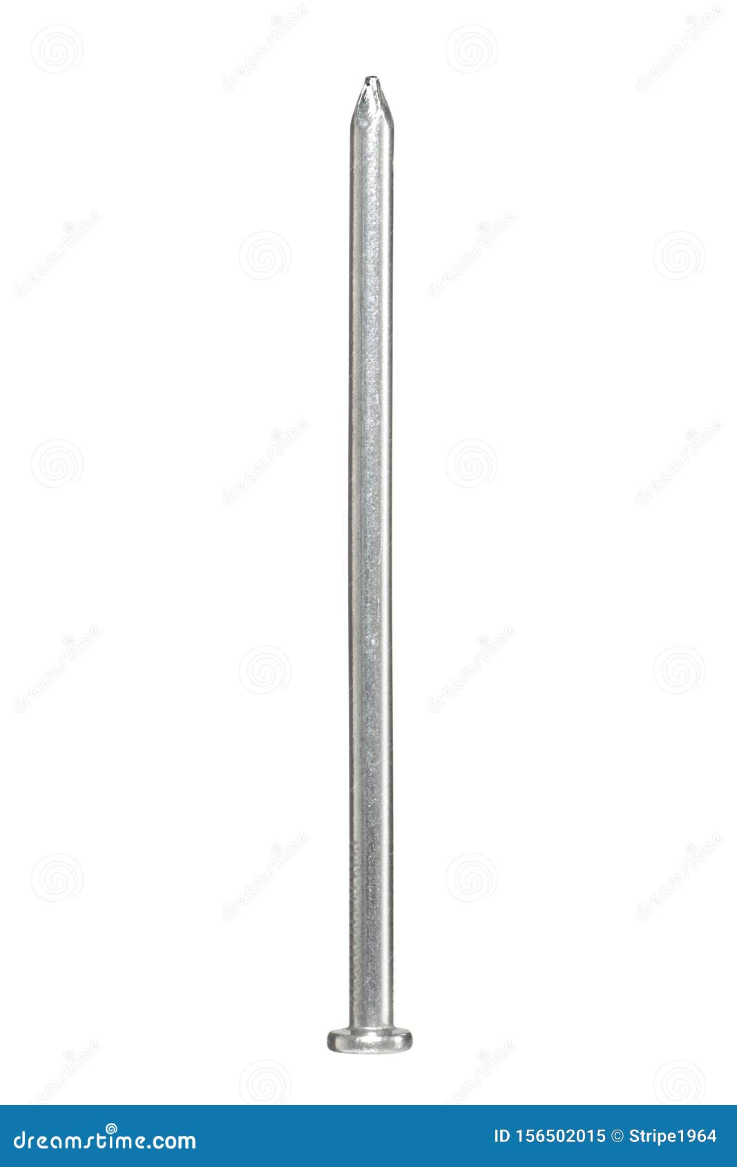 Four Inch 100mm Nail Isolated on White with Clipping Path Stock Image ...