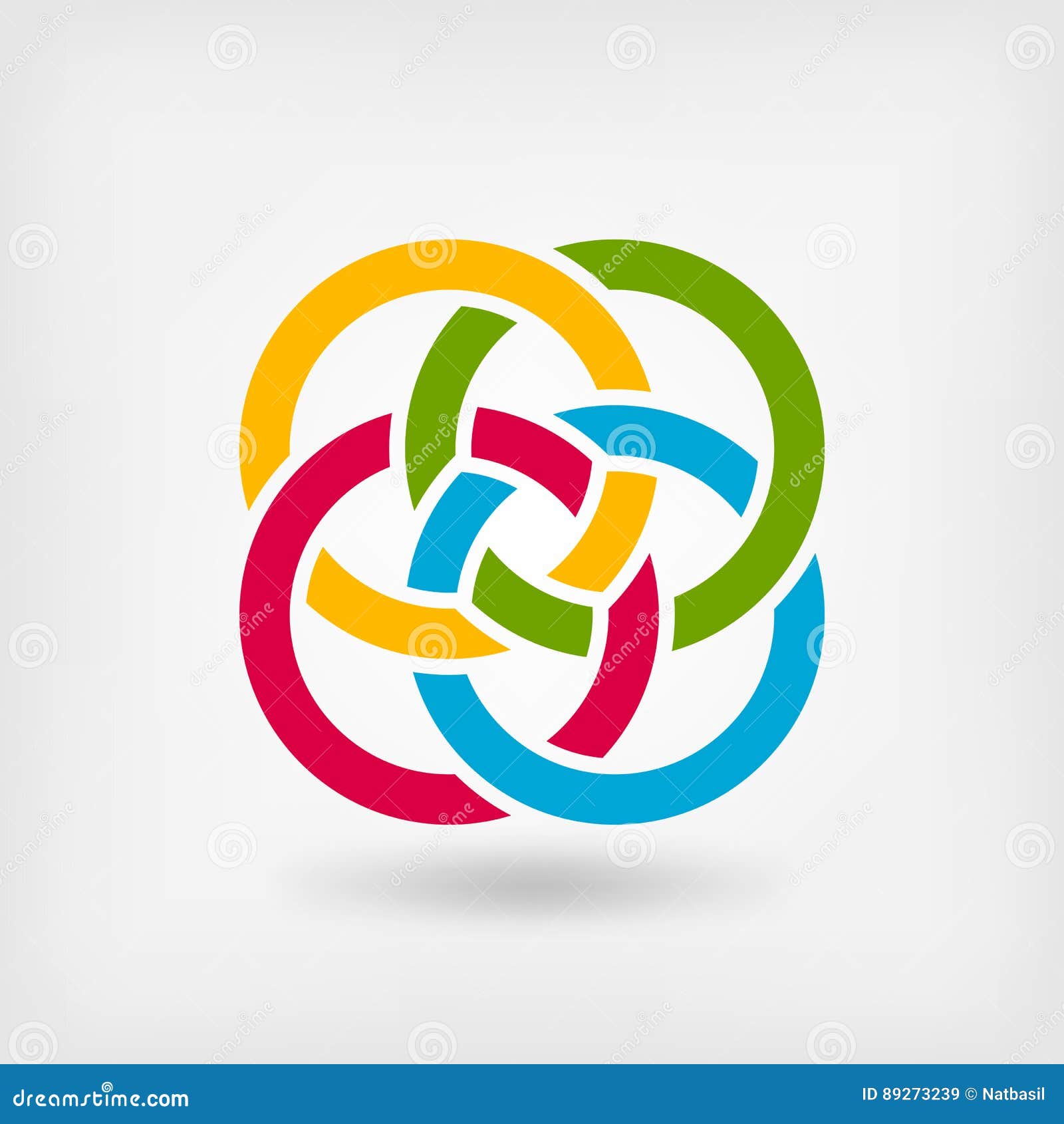 Four Interlocking Rings Stock Illustrations – 7 Four Interlocking Rings ...
