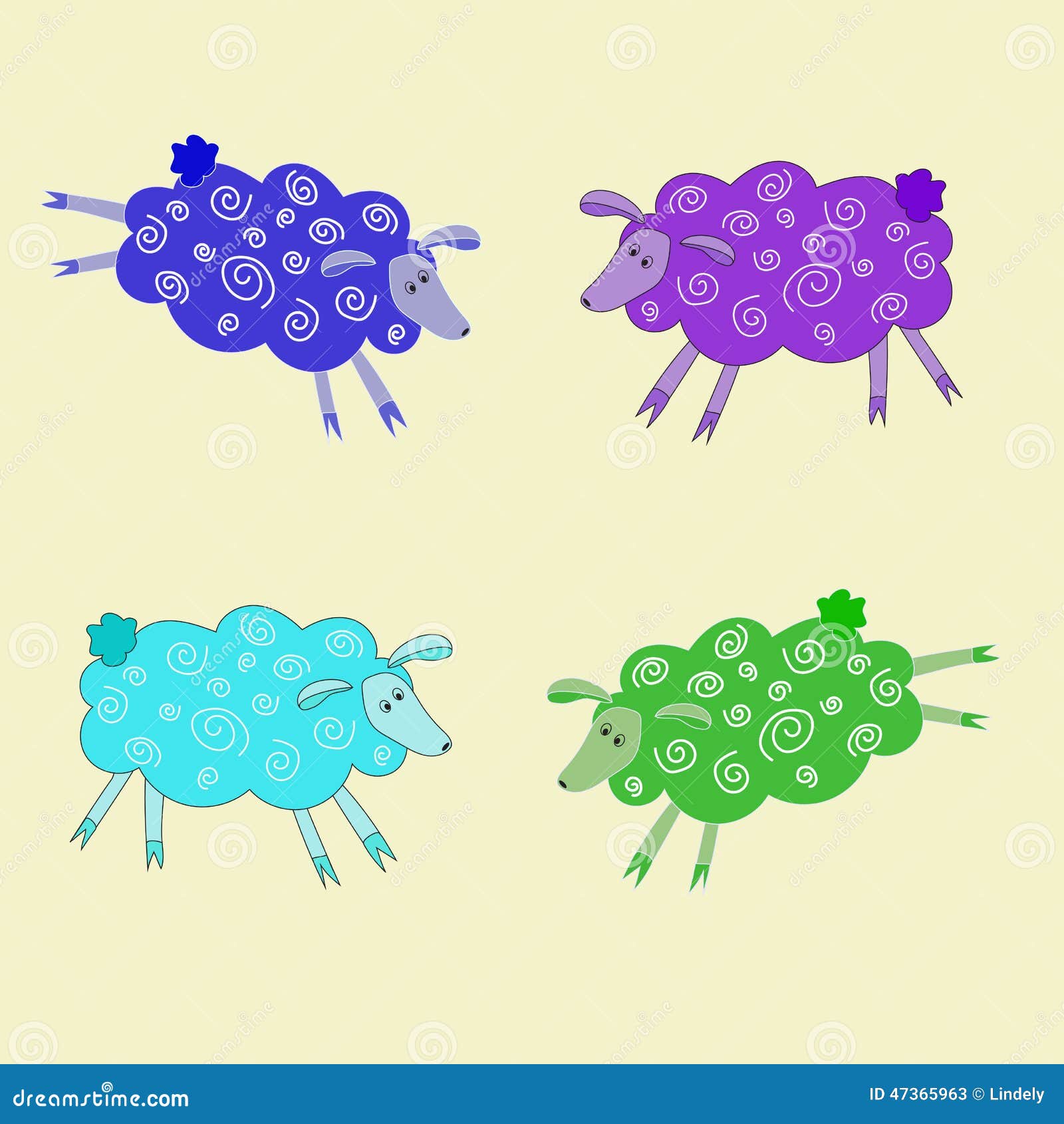 Isolated Sheep Comic Cartoon | CartoonDealer.com #133519931