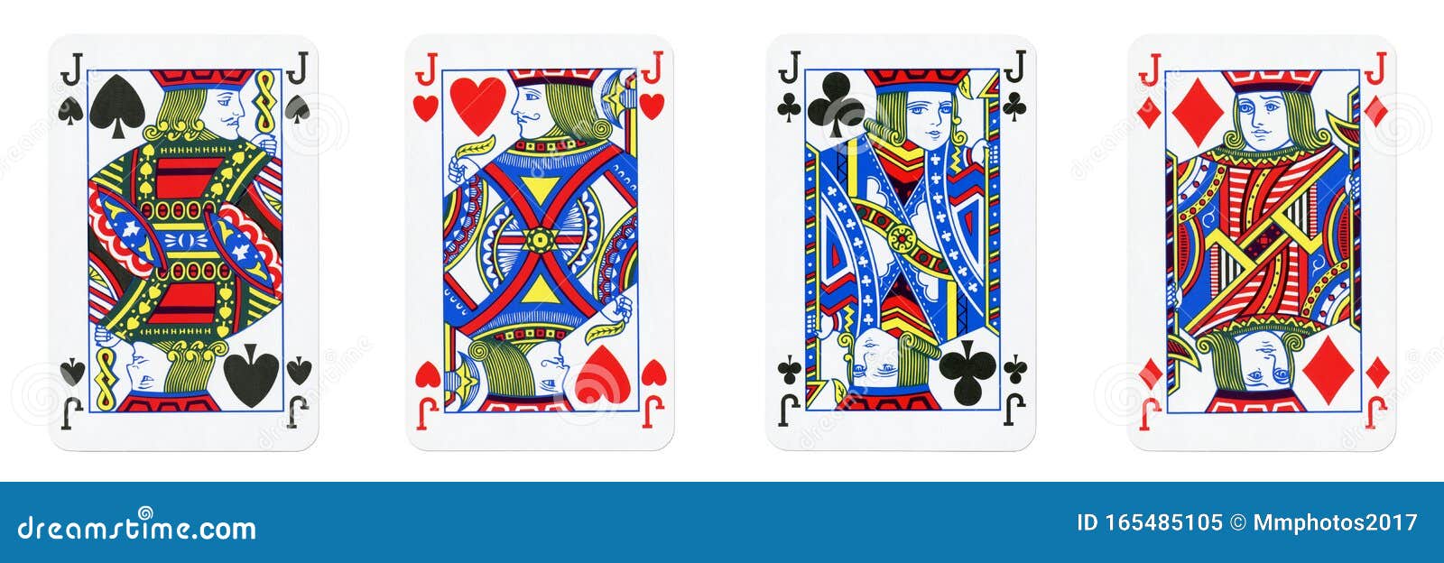 Four Jacks Playing Cards stock image. Image of cards - 165485105