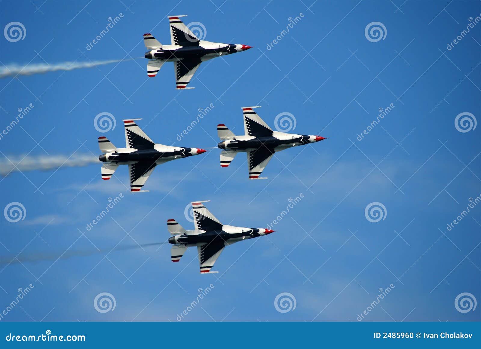 Four jet airplanes stock photo. Image of piloting, force - 2485960