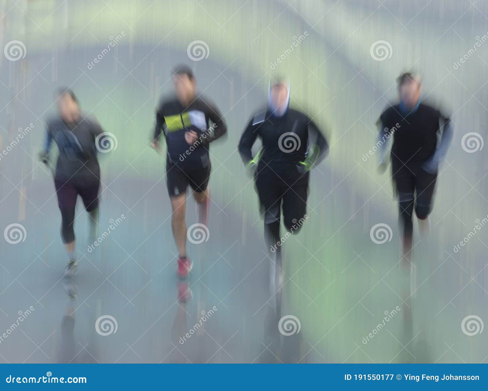 Four joging men in a row stock image. Image of active - 191550177