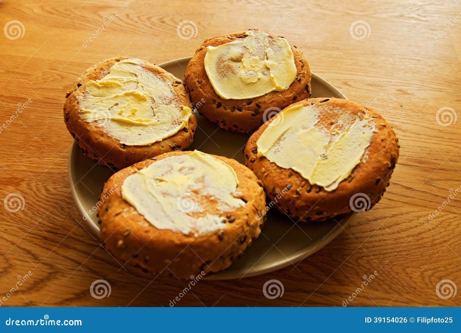 Four kaiser rolls stock photo. Image of baked, goods - 39154026