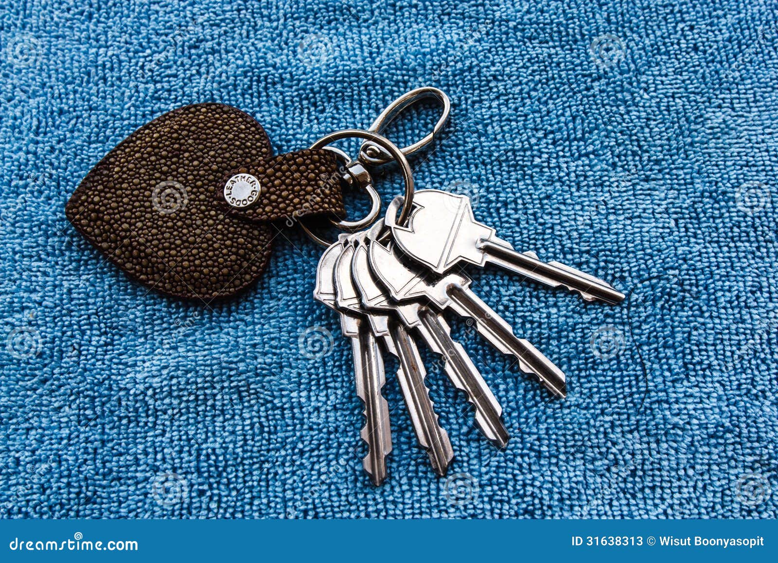 Four keys with metal ring stock image. Image of closeup - 31638313