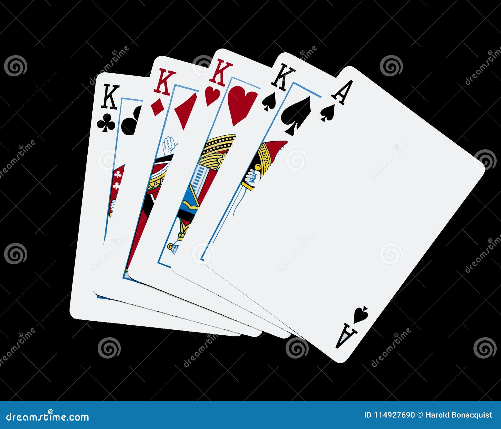 Four Kings and an Ace stock photo. Image of house, winning - 114927690