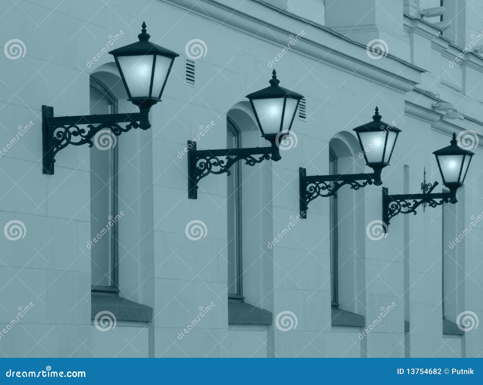 Four lanterns stock photo. Image of europe, light, equipment - 13754682