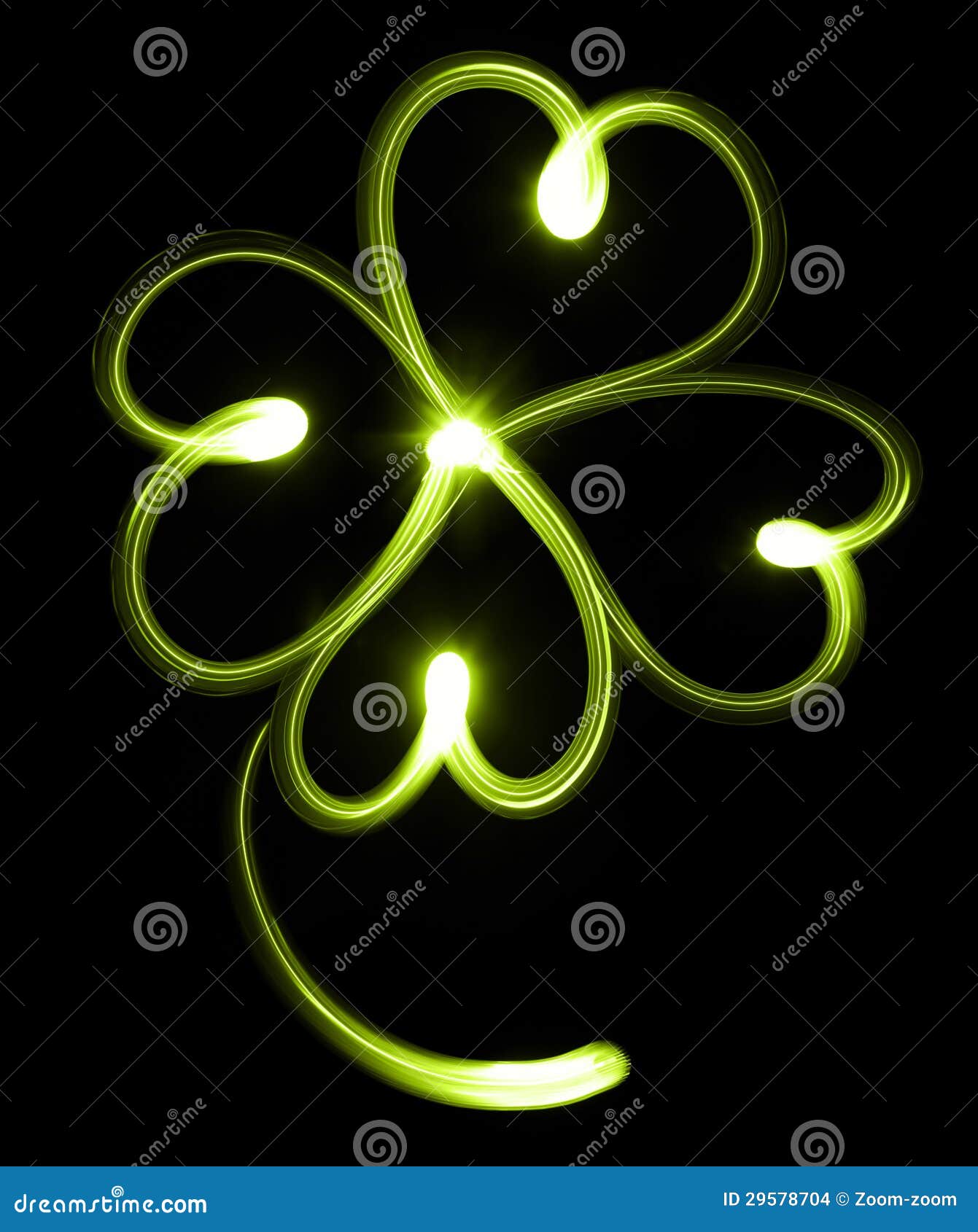 Clover On Fire Lucky Concept Illustration | CartoonDealer.com #23694822