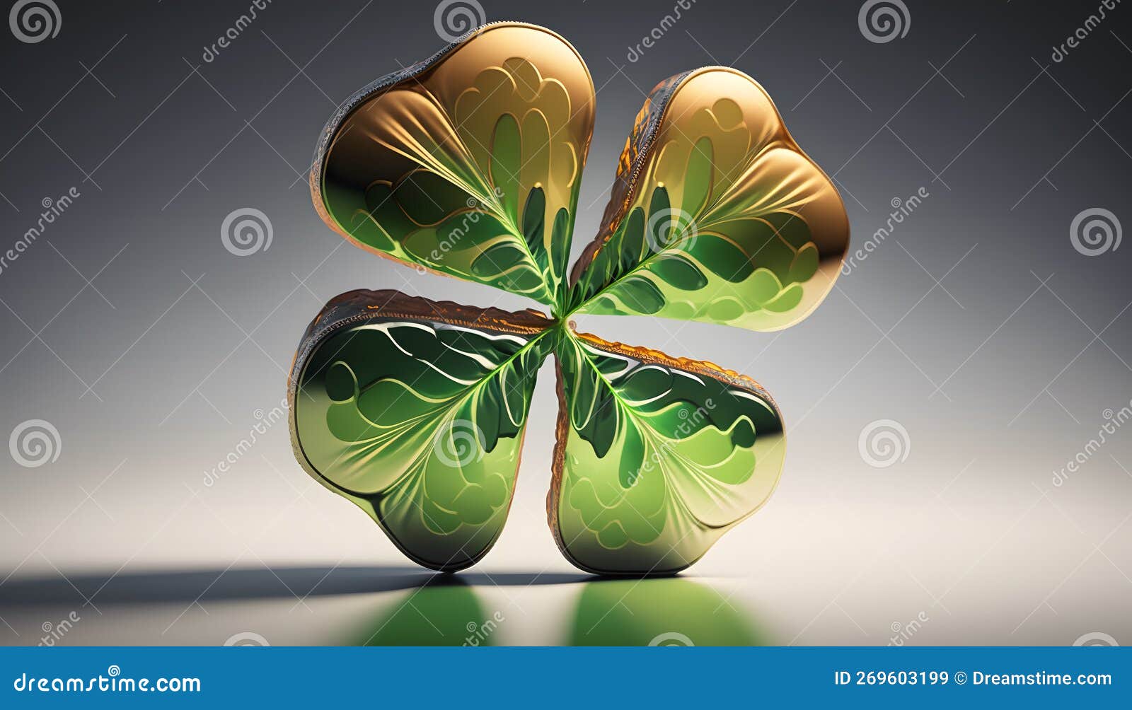 Four Leaf Clover Created with Generative AI Technology Stock ...