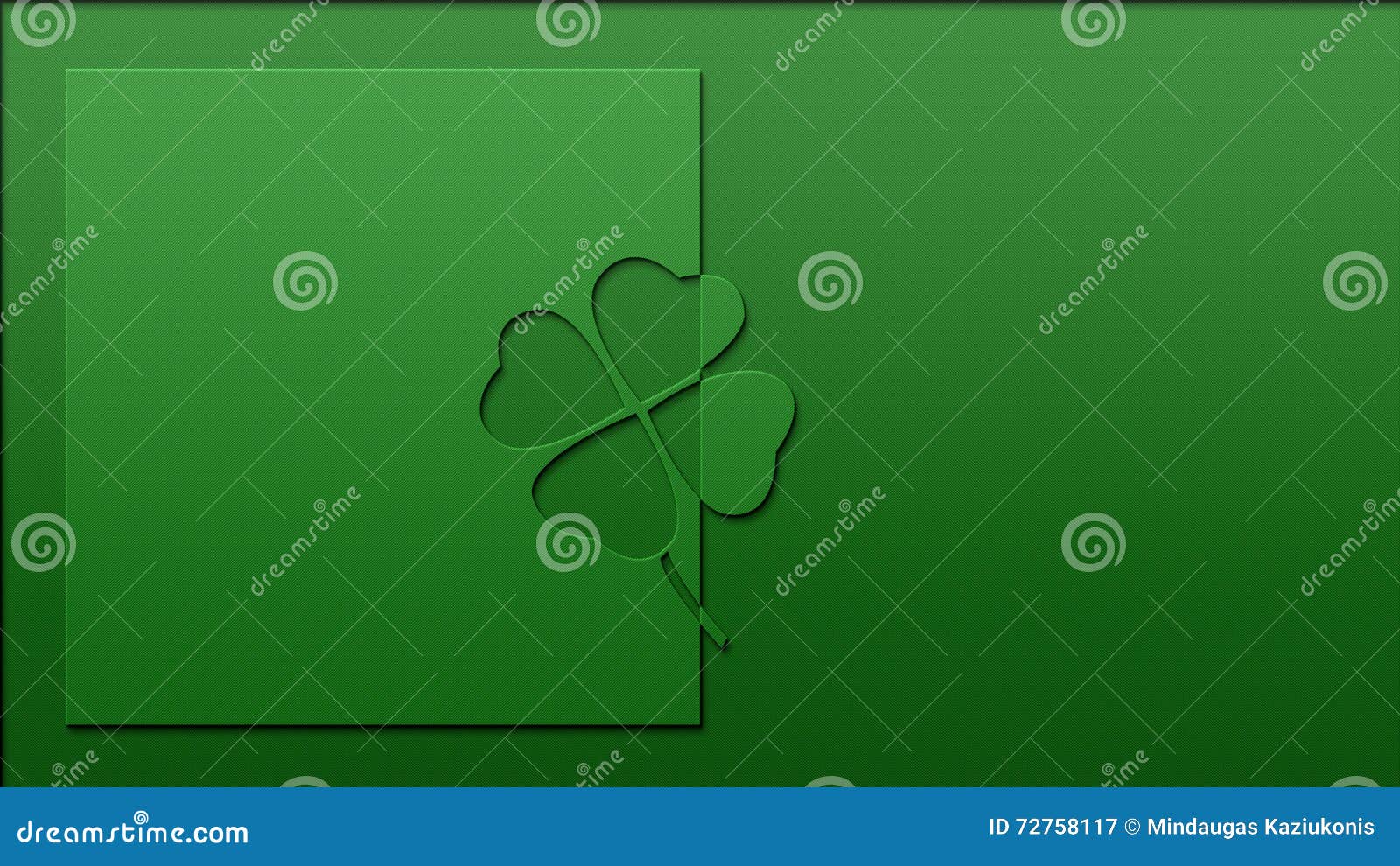 Four Leaf Clover Cut Out Effect Green Wallpaper Background Stock ...