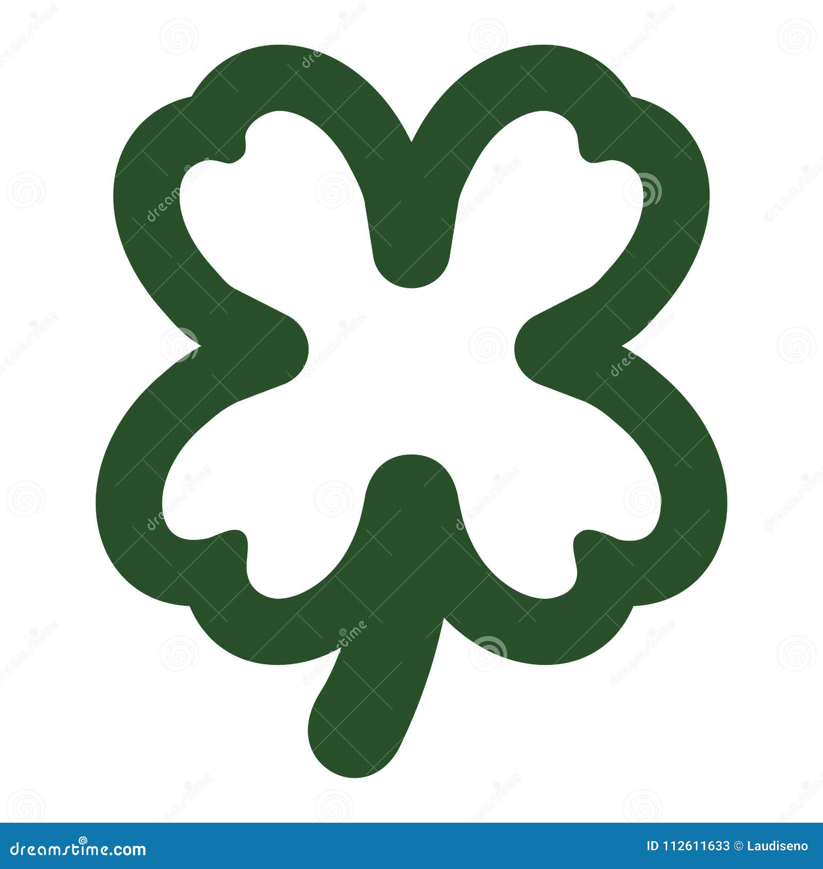 Four leaf clover stock vector. Illustration of season - 112611633