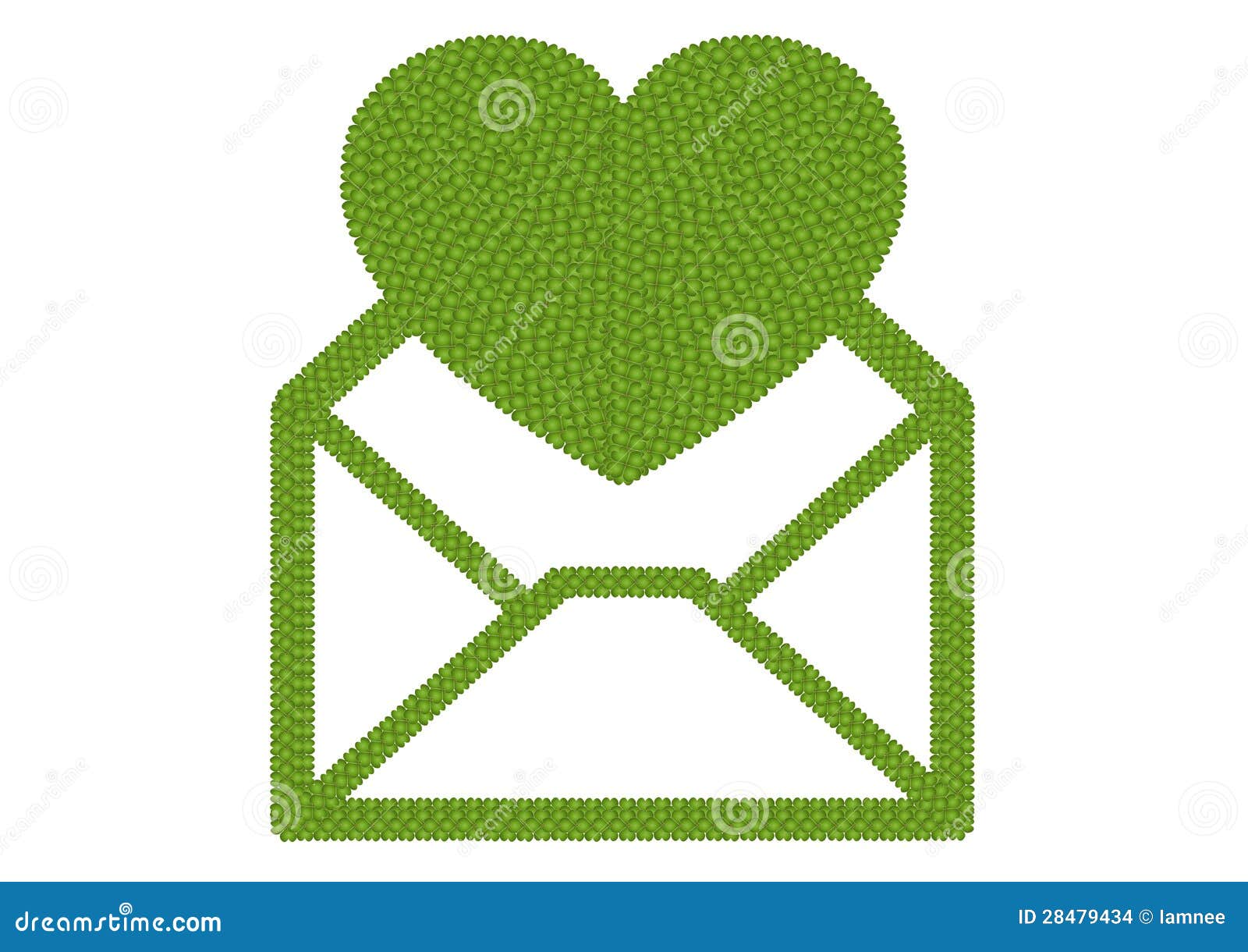 Clover Email Sign - 3d At Sign Spring Symbol - Suitable For Nature ...