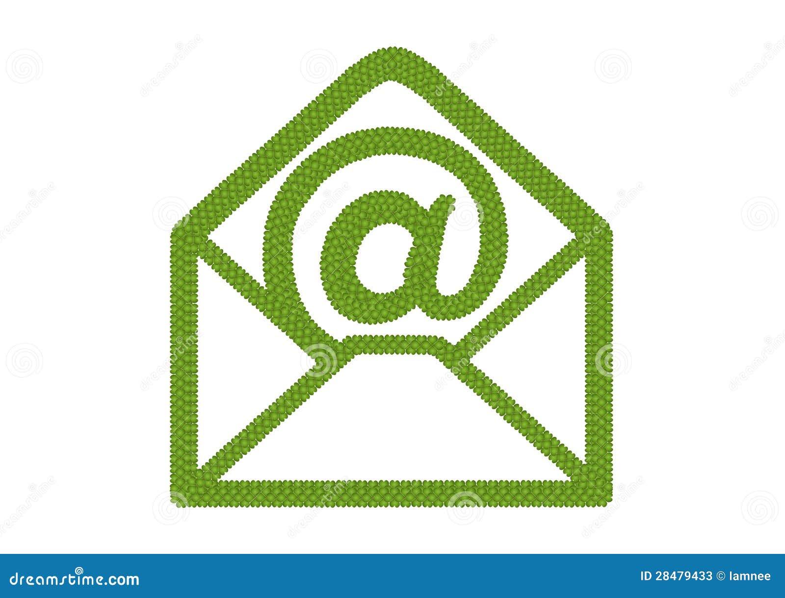 Clover Email Sign - 3d At Sign Spring Symbol - Suitable For Nature ...