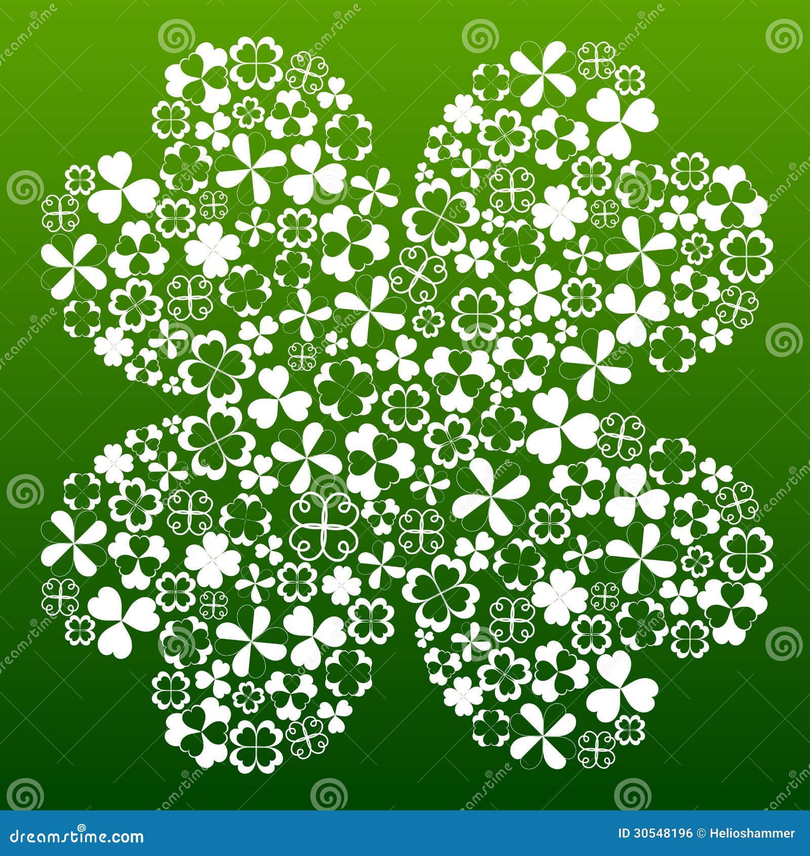 Four leaf clover symbol stock vector. Illustration of ornament - 30548196