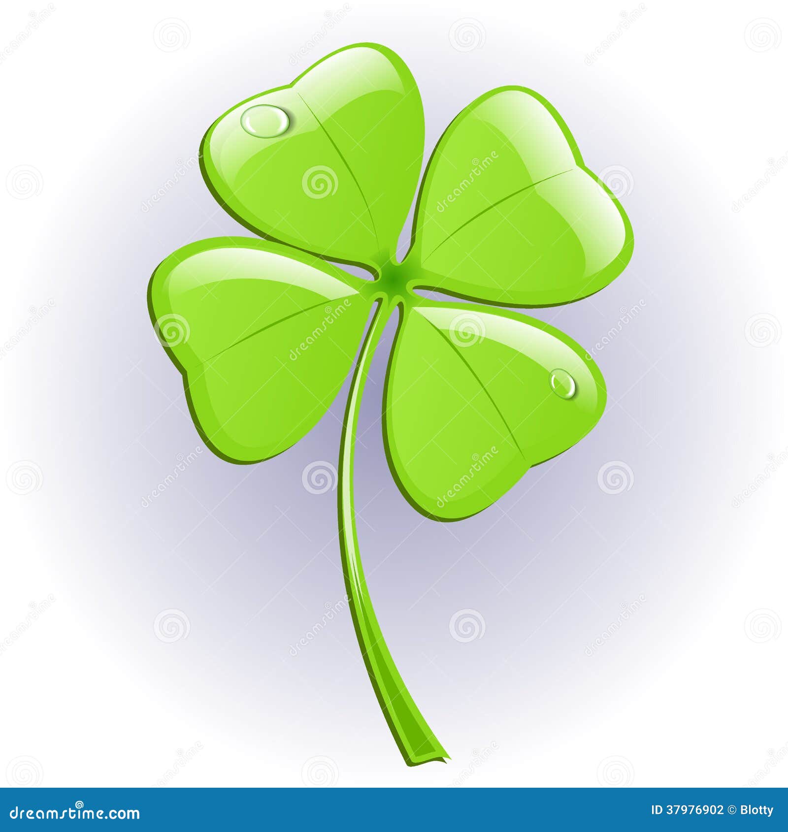 Four Leaf Clover. Vector Illustration. Stock Photography - Image: 37976902