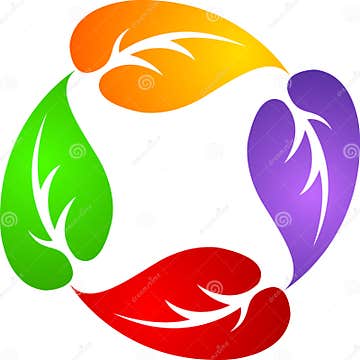 Four leafs logo stock vector. Illustration of leafs, business - 21956903