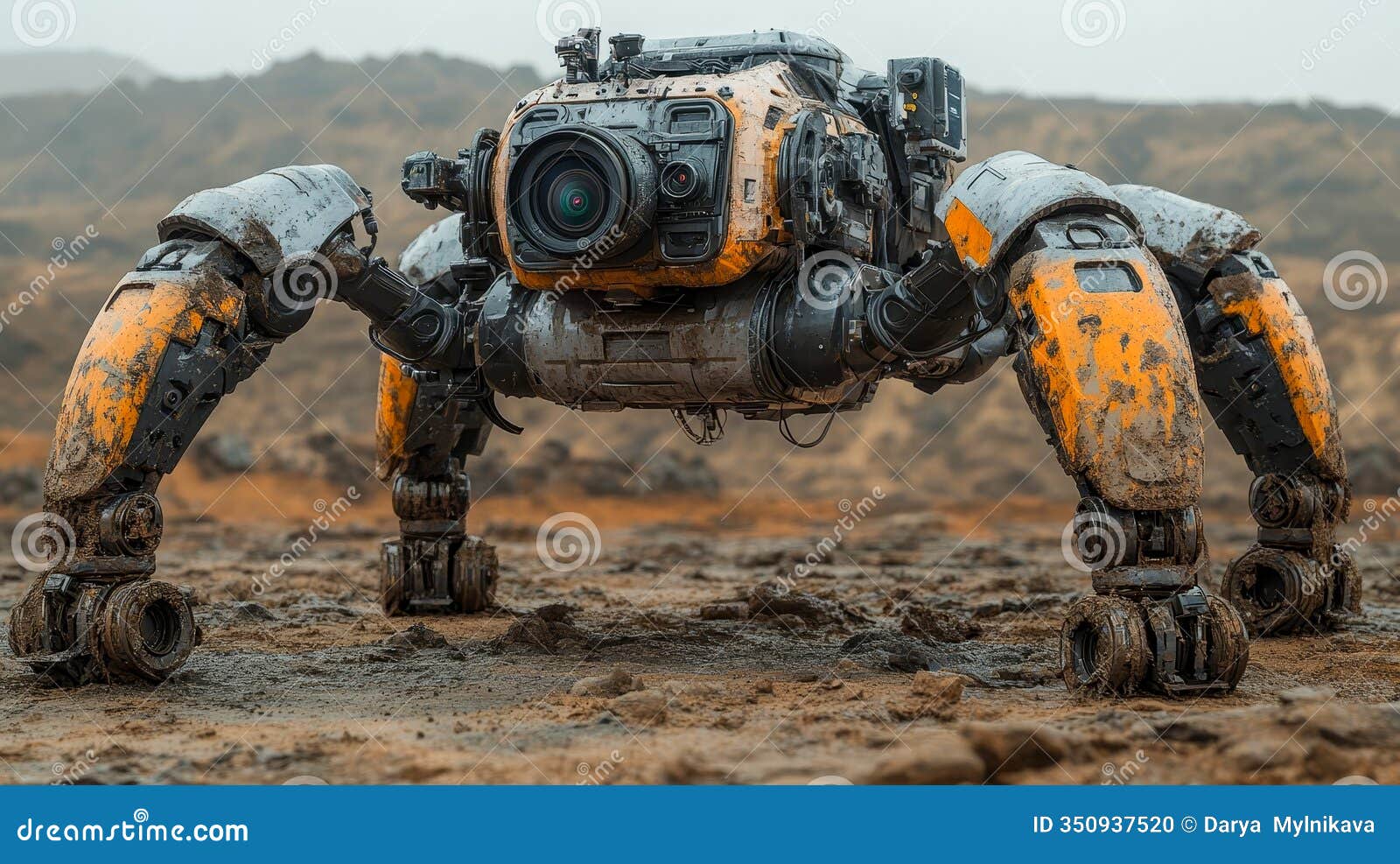 A Four-legged Robot Designed for Rescue Operations Stock Photo - Image ...