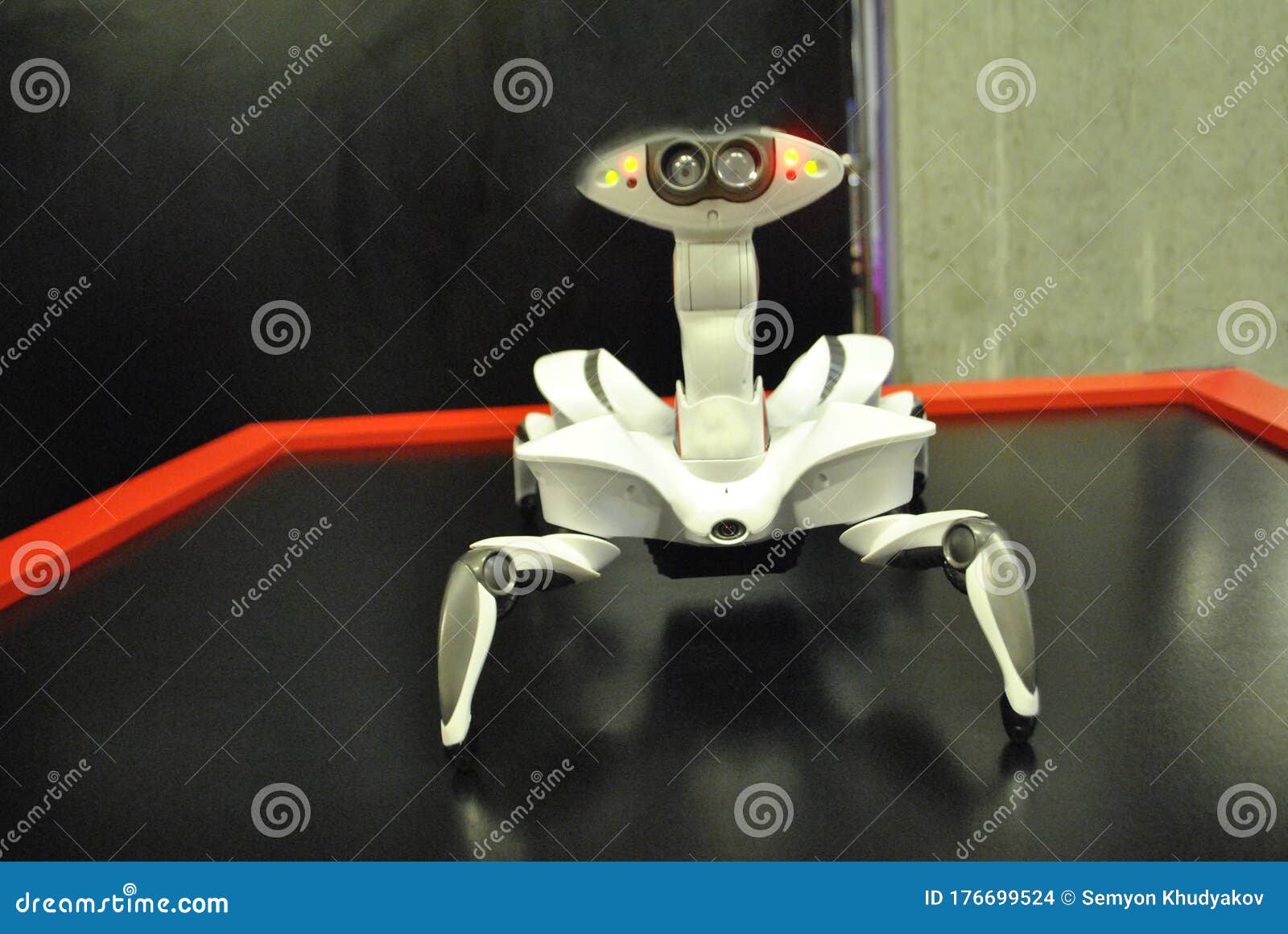 A four-legged robot. stock photo. Image of execution - 176699524