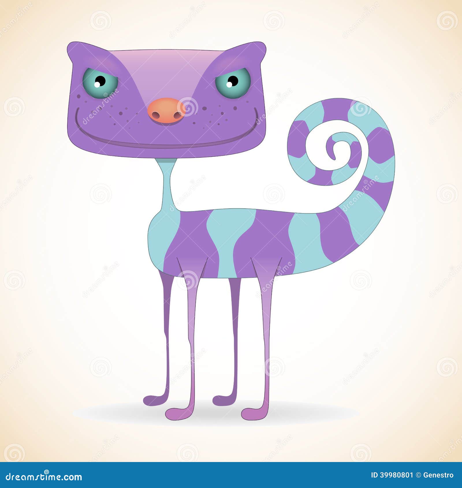 Four legs monster stock vector. Illustration of monster - 39980801