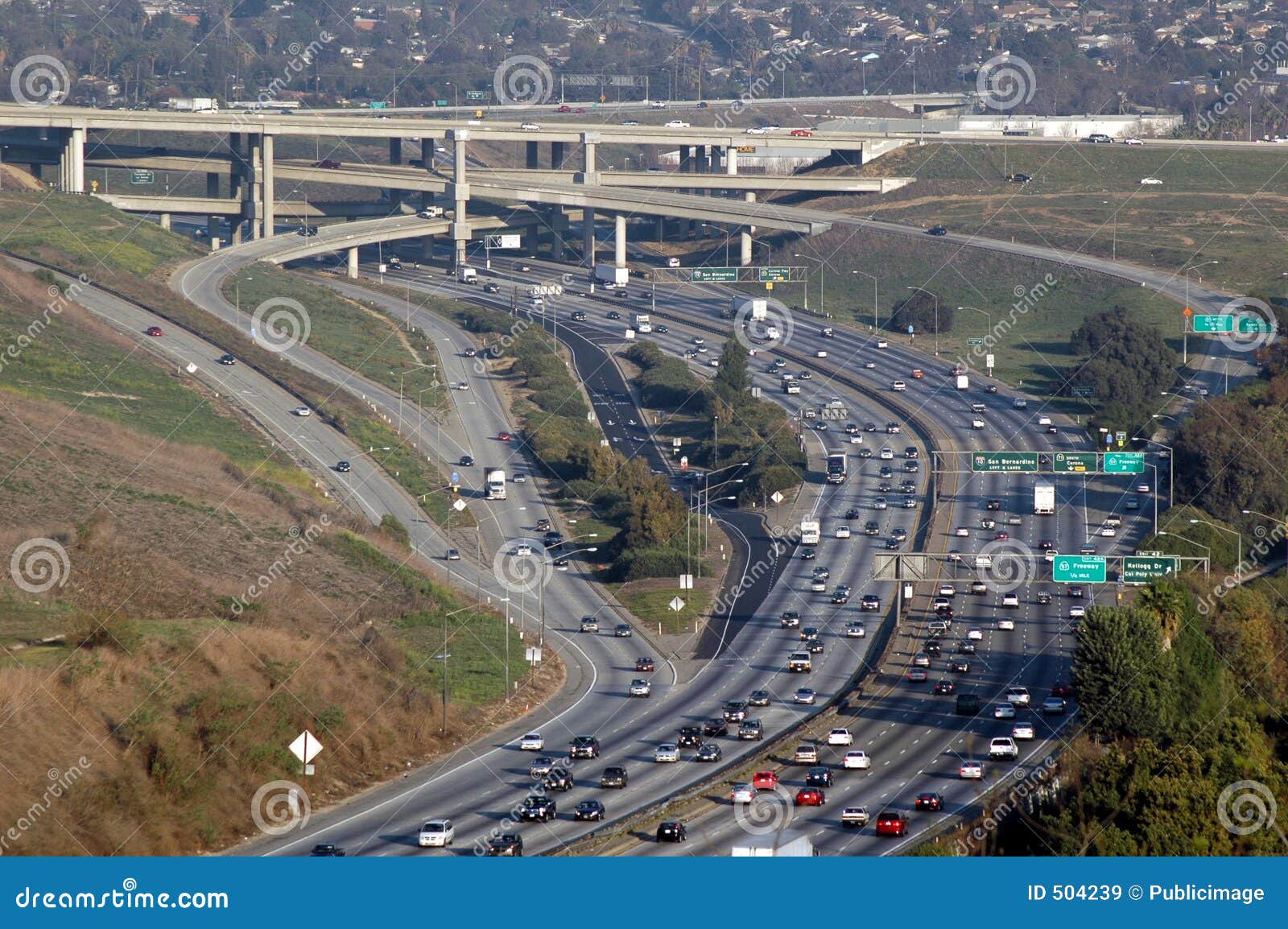 Four Level Interchange stock image. Image of commute, road - 504239