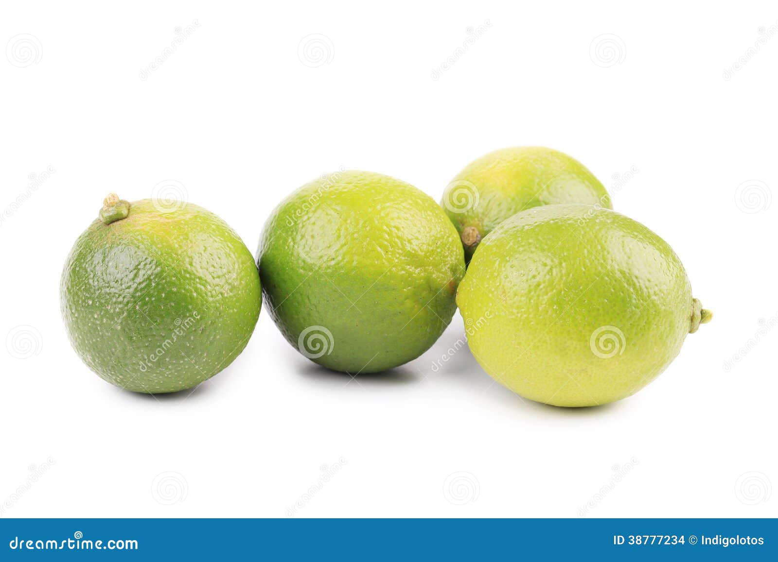 Four Limes. stock photo. Image of isolated, fruit, lemon - 38777234