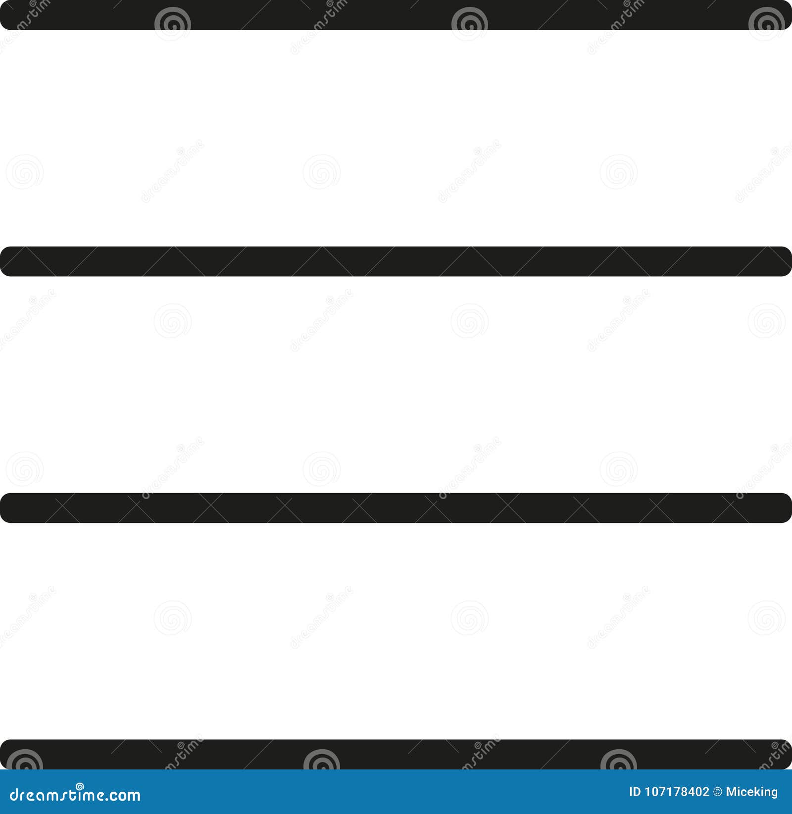 Four Lines horizontal stock vector. Illustration of tile - 107178402