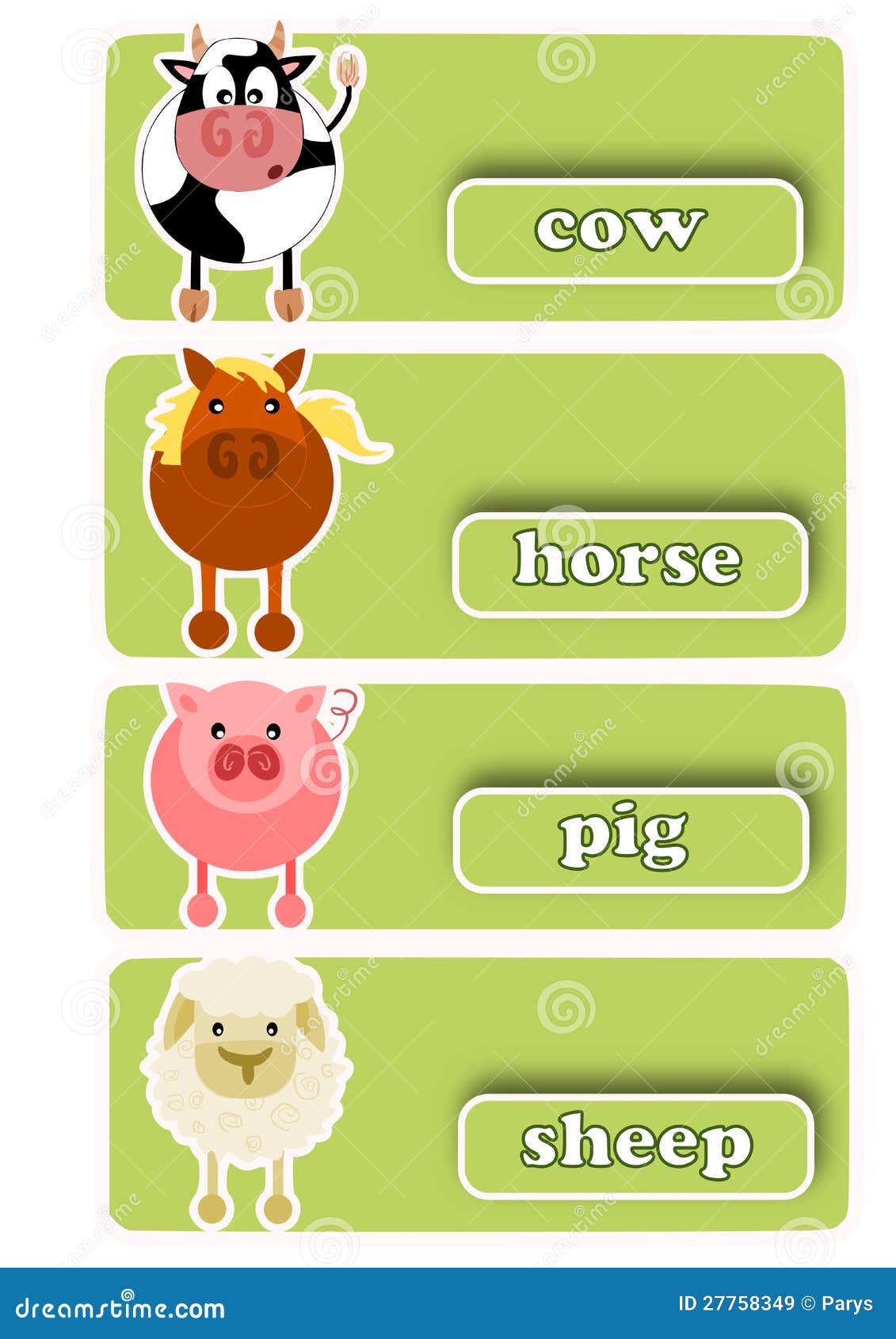Livestock Icons Collection. Livestock Labels Templates Cartoon Vector ...