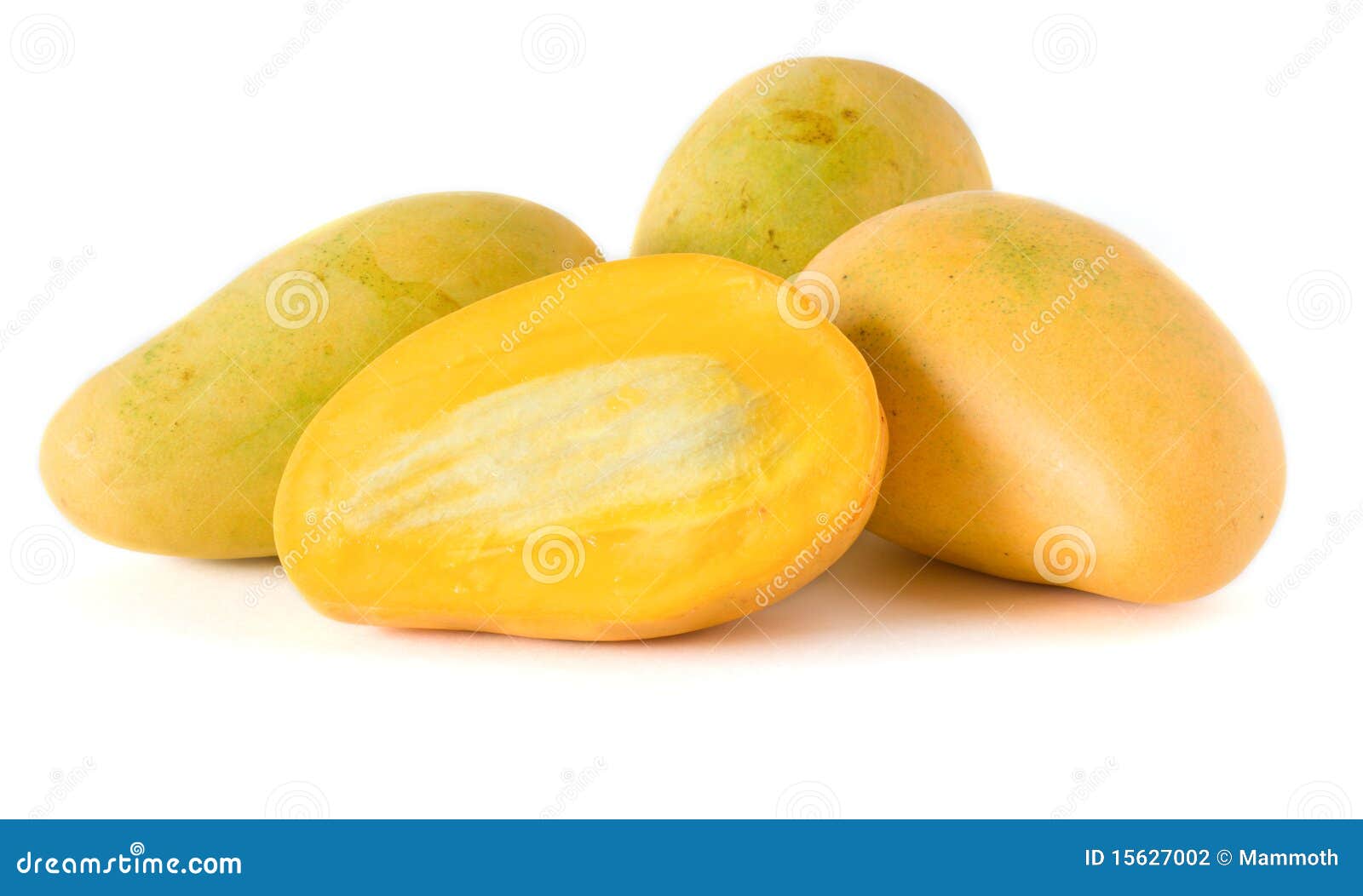 Four Mango Isolated On White Background Stock Photography - Image: 15627002