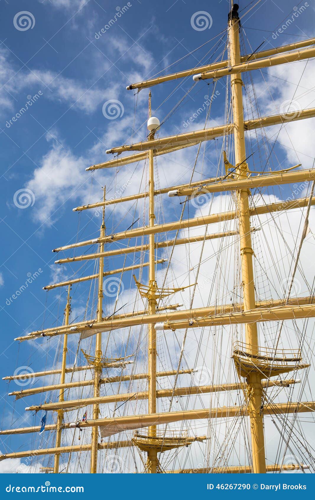 Four Masts and Rigging stock photo. Image of sailboat - 46267290