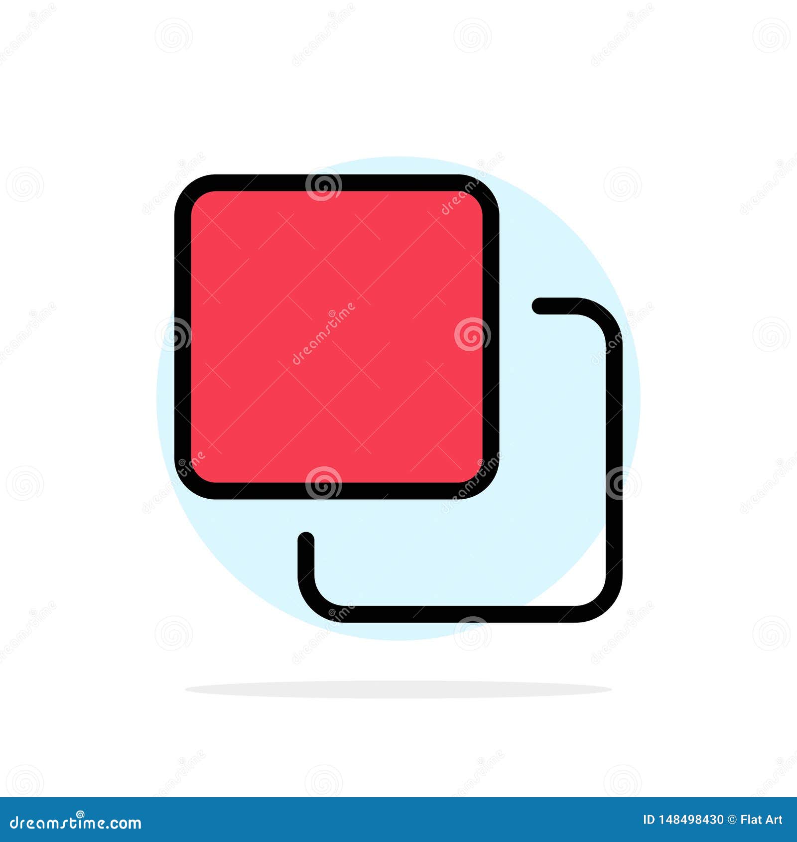 Four, Media, Quadruple, Stack Abstract Circle Background Flat Color ...