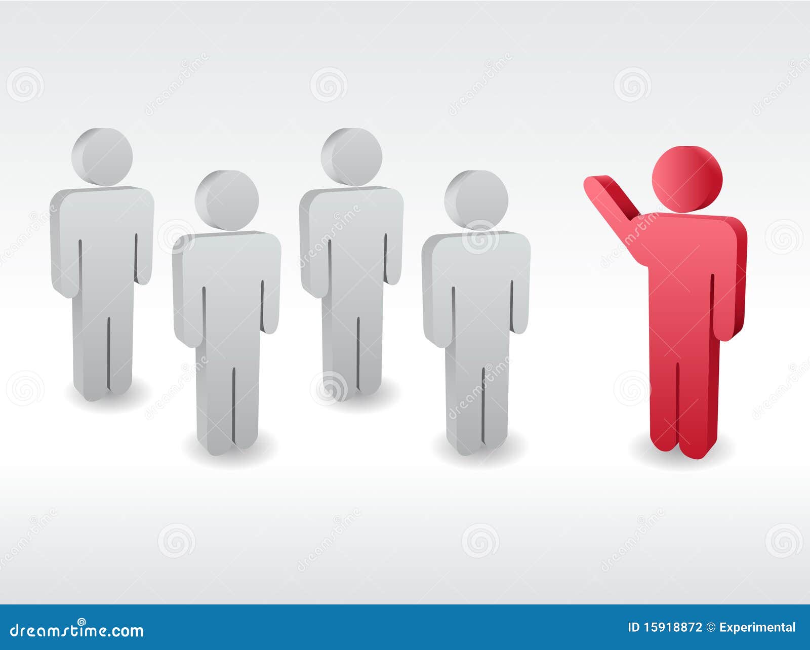 Four men against one stock vector. Illustration of community - 15918872