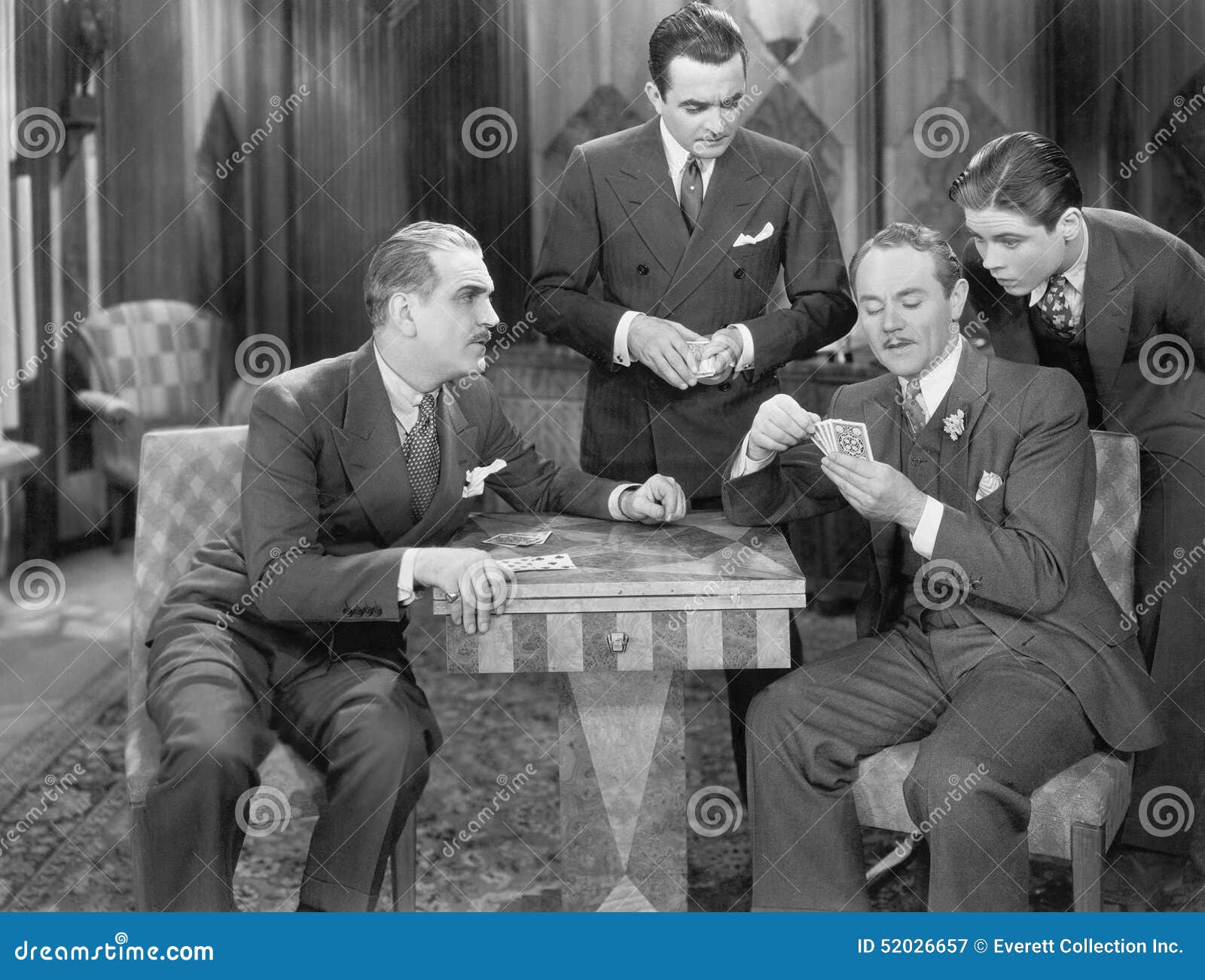 Four men playing cards stock image. Image of 4050, inquisitiveness ...