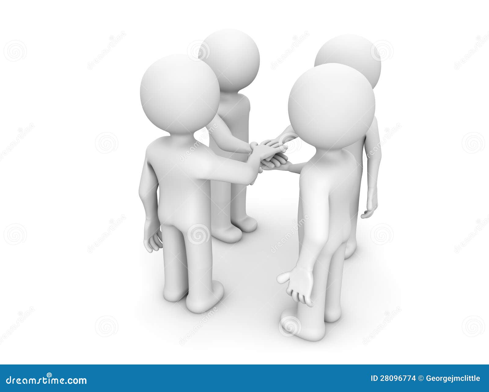 Four men shaking hands stock illustration. Illustration of shake - 28096774