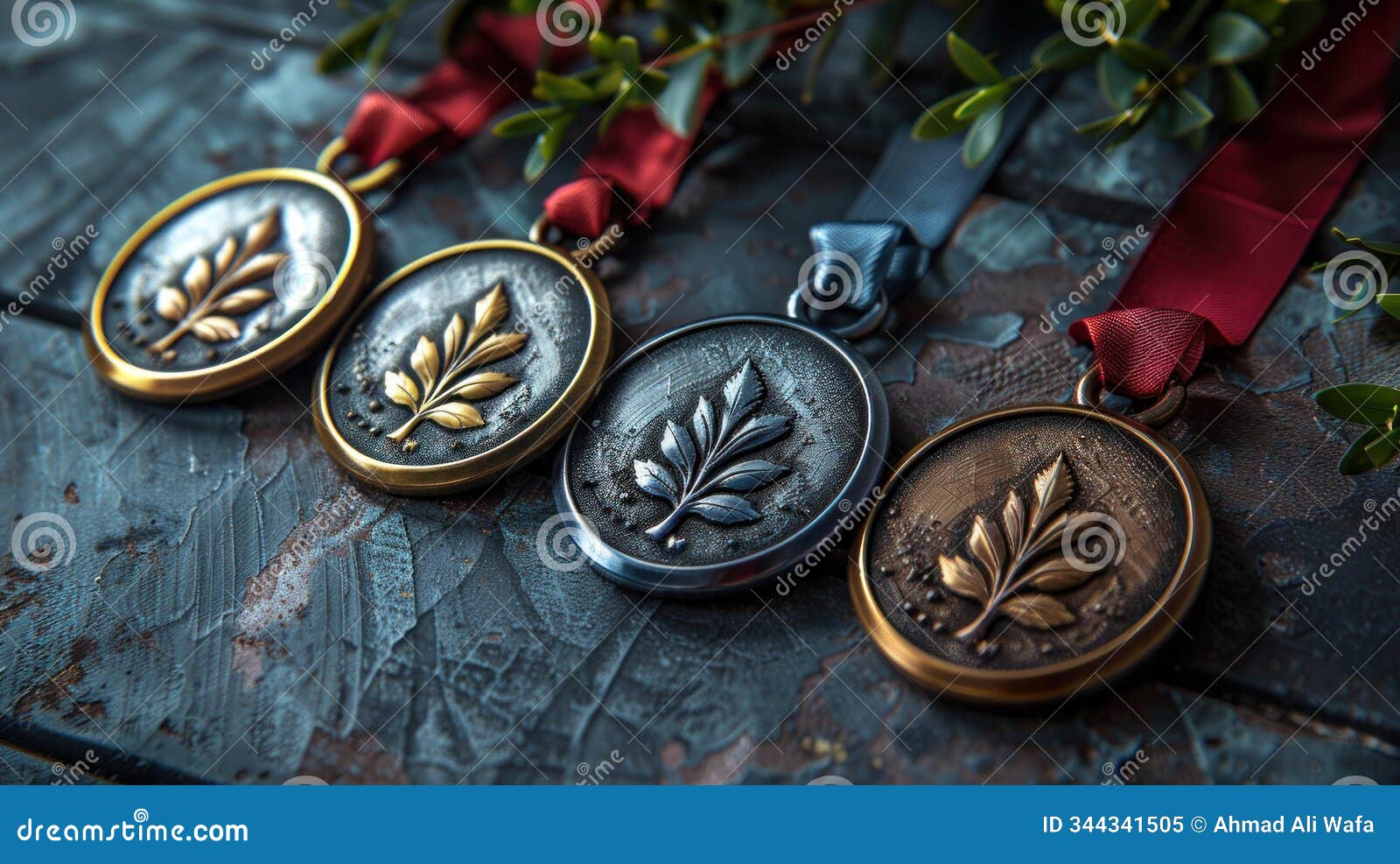 Four Medals Of Achievement Royalty-Free Stock Photo | CartoonDealer.com ...