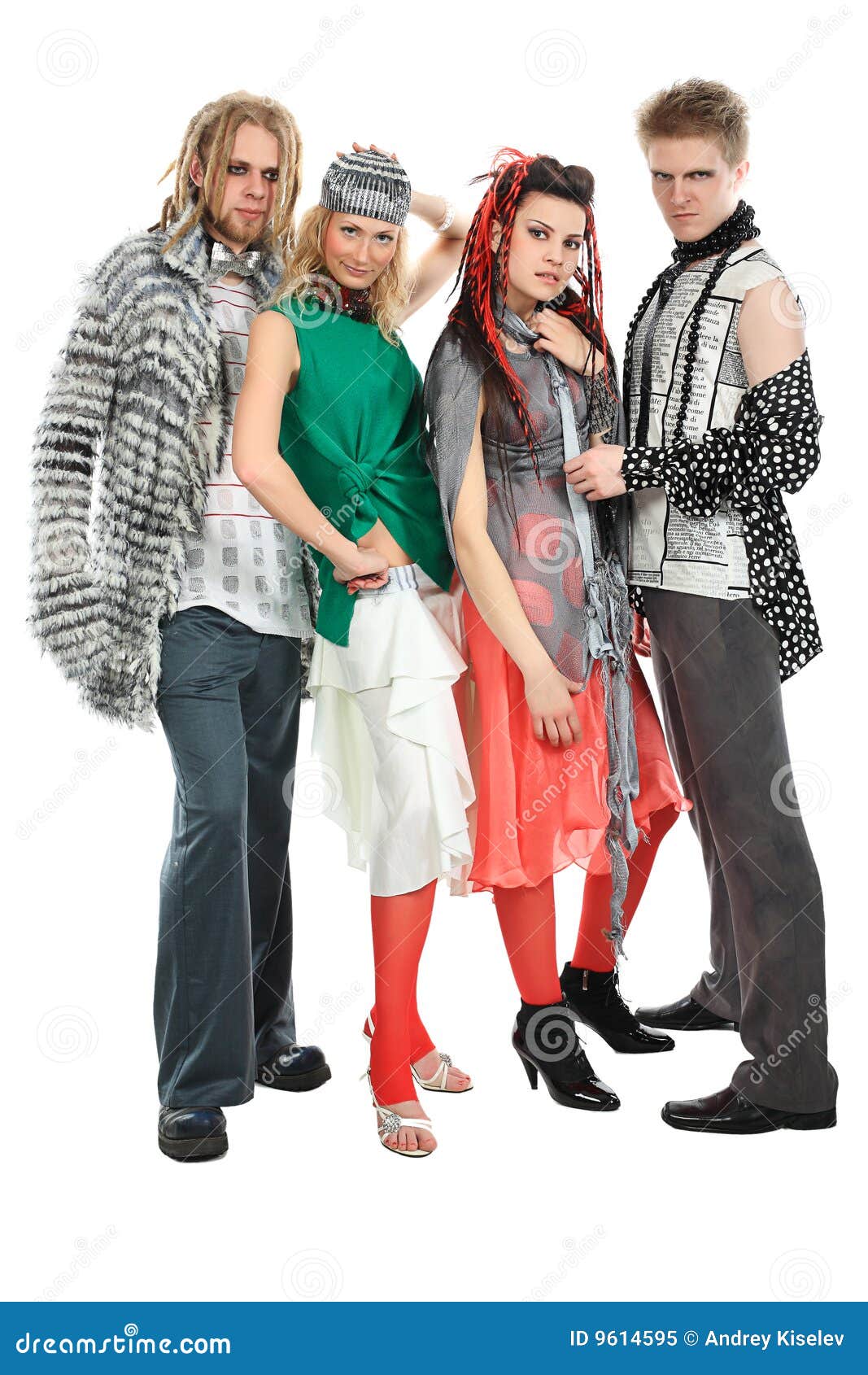 Four models stock image. Image of fashionable, jacket - 9614595