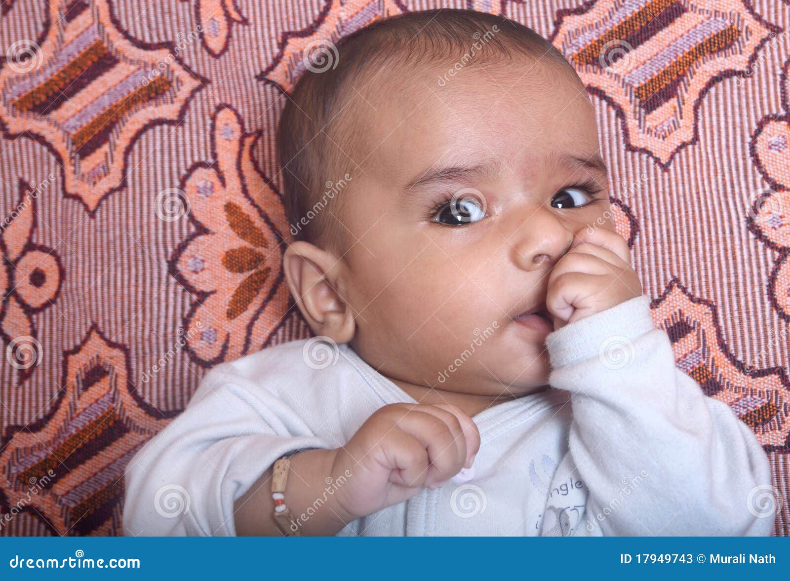 Four-month old baby stock image. Image of asian, cheer - 17949743