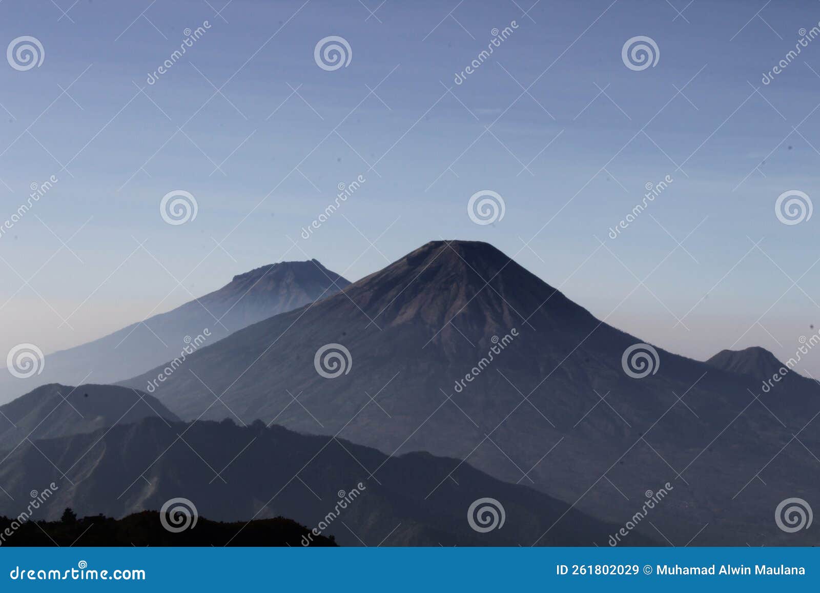 Four Mountains of Java Indonesia Stock Image - Image of visited, four ...