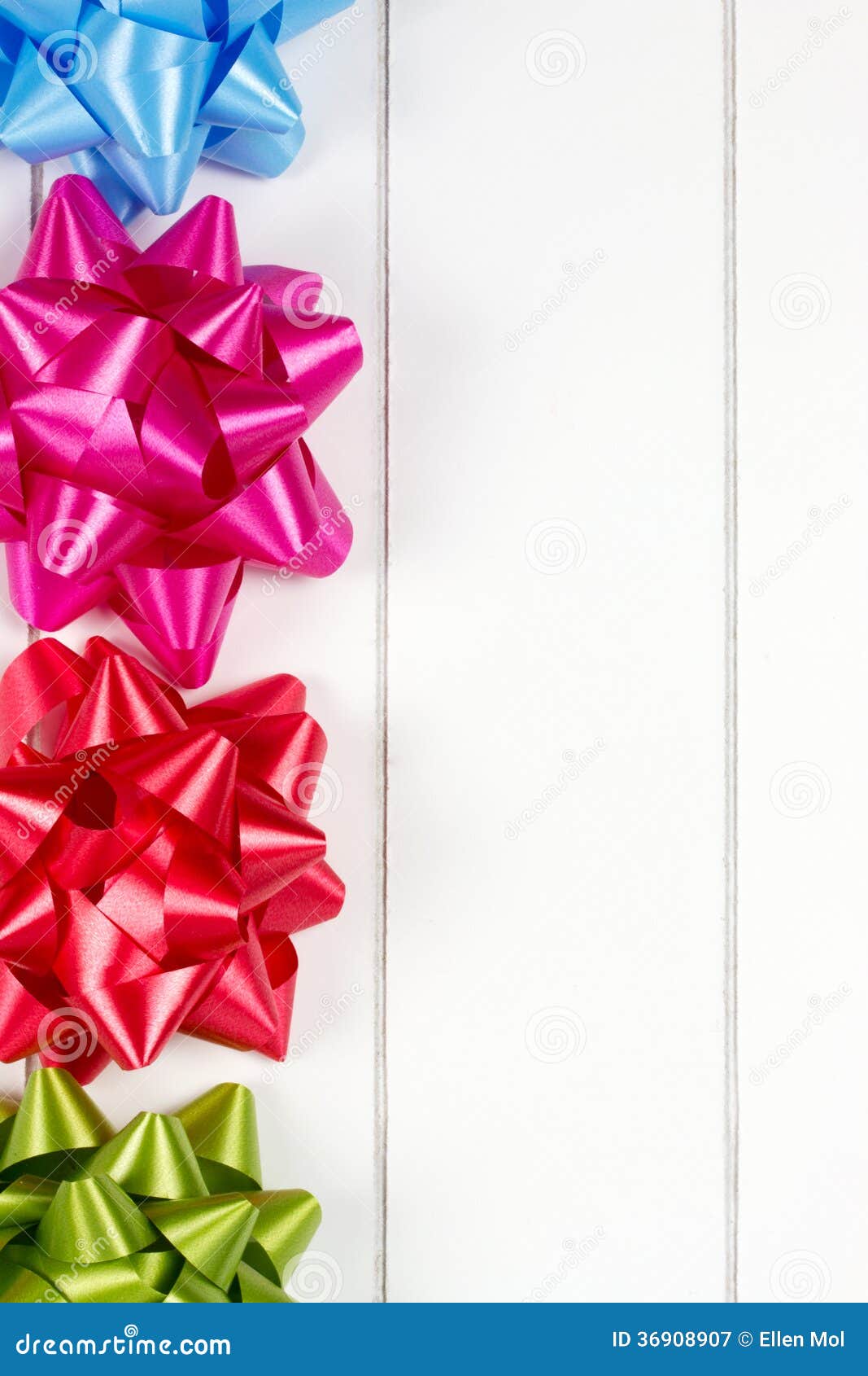 Four multicolor gift bows stock image. Image of holiday - 36908907