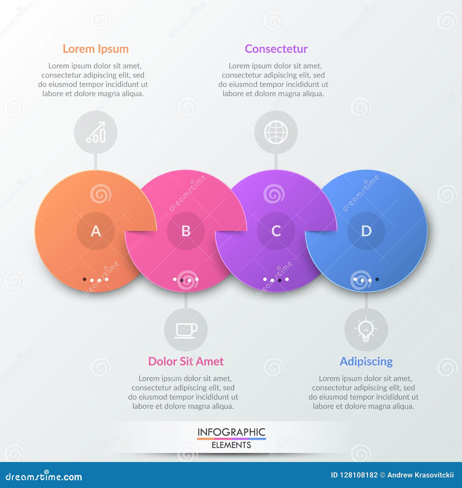 Modern Infographic Design Template Stock Vector - Illustration of ...