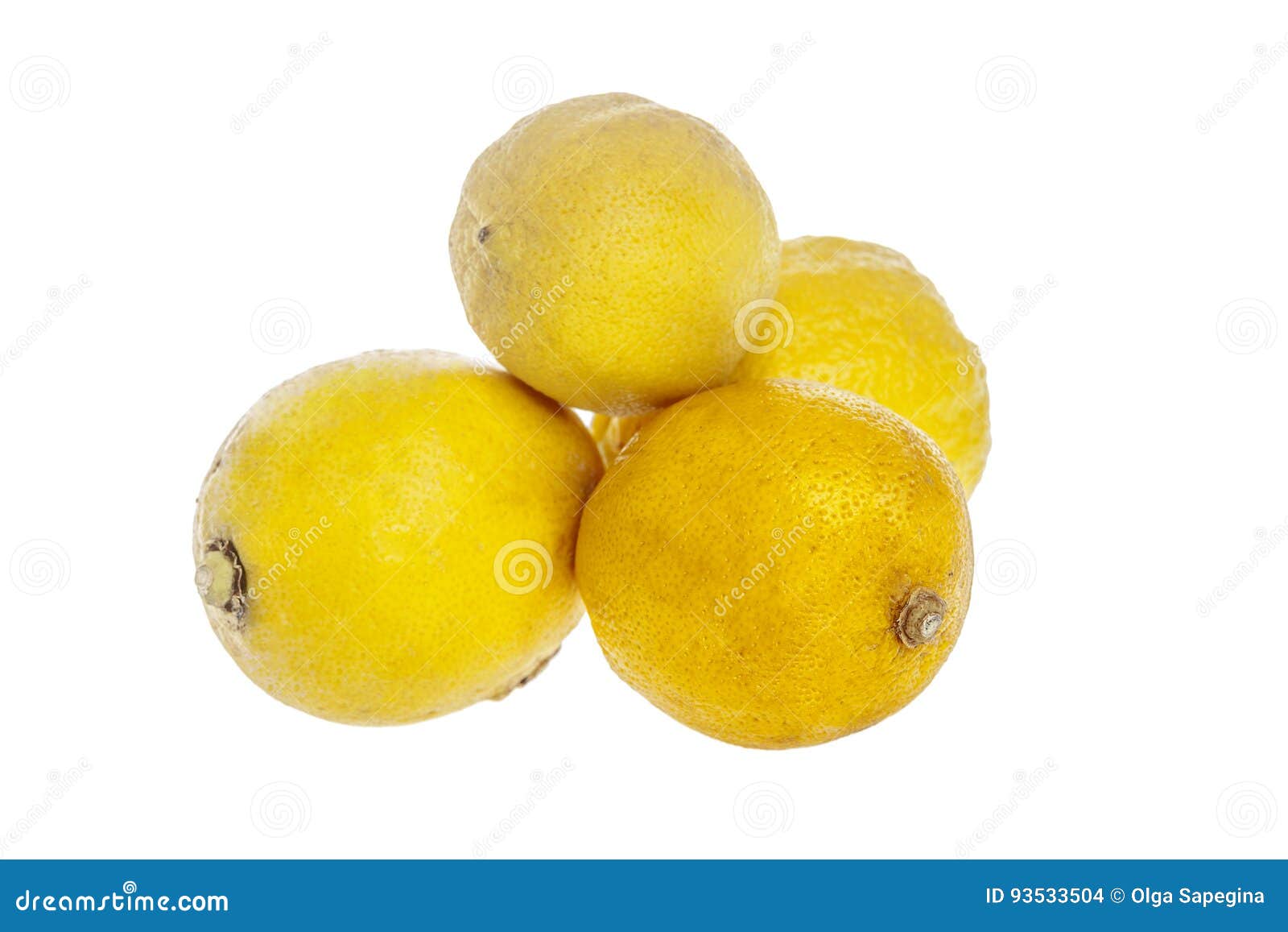 Four natural lemons stock photo. Image of bright, lemon - 93533504
